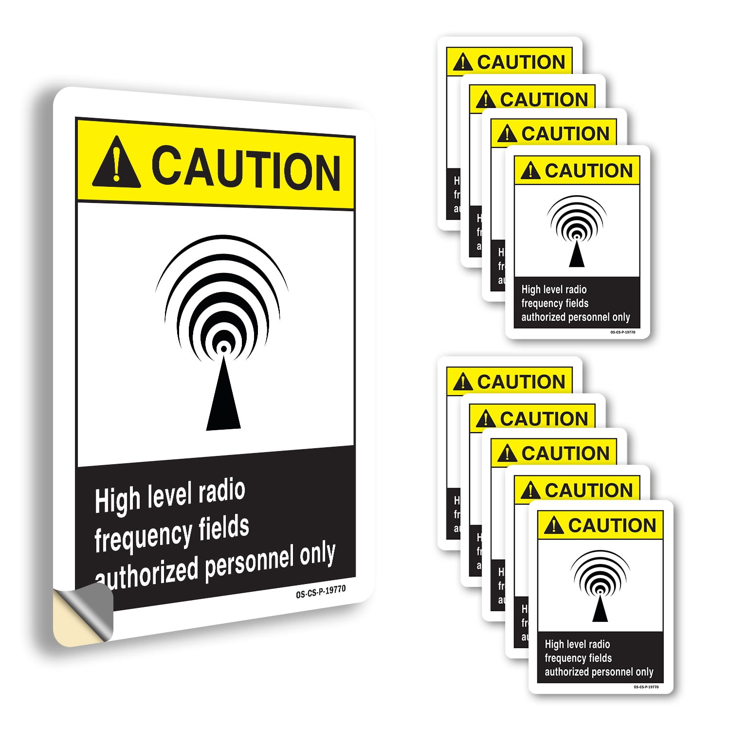 High Level Radio Frequency Fields Authorized Personnel Only ANSI ...