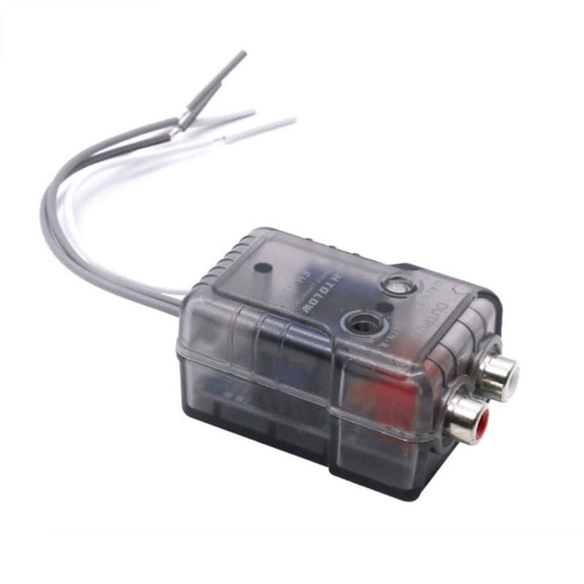 High Level Speaker Signal to Low Level RCA Adapter Car Audio High to ...