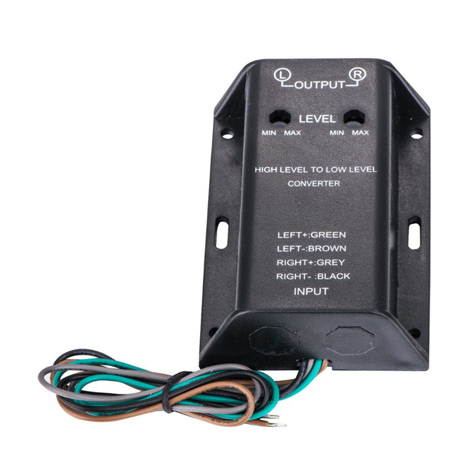 High Level to Low Level Converter Car RCA Speaker Adapter Bass Adapter ...