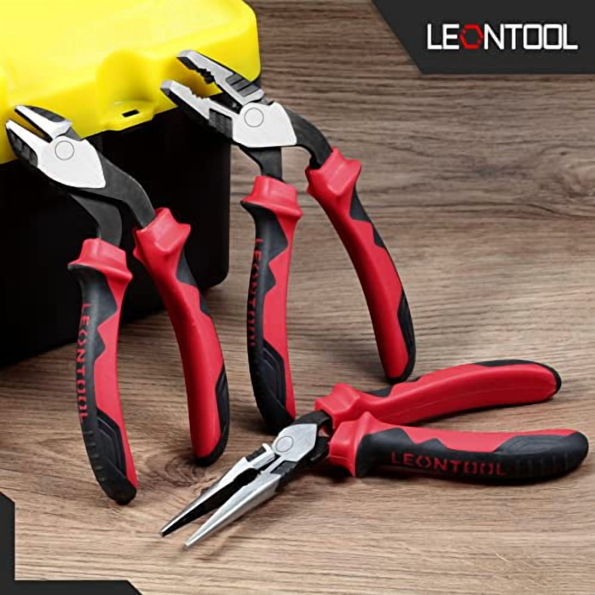 High Leverage Combination Pliers 7 Inch Angled Head Linesman Pliers ...