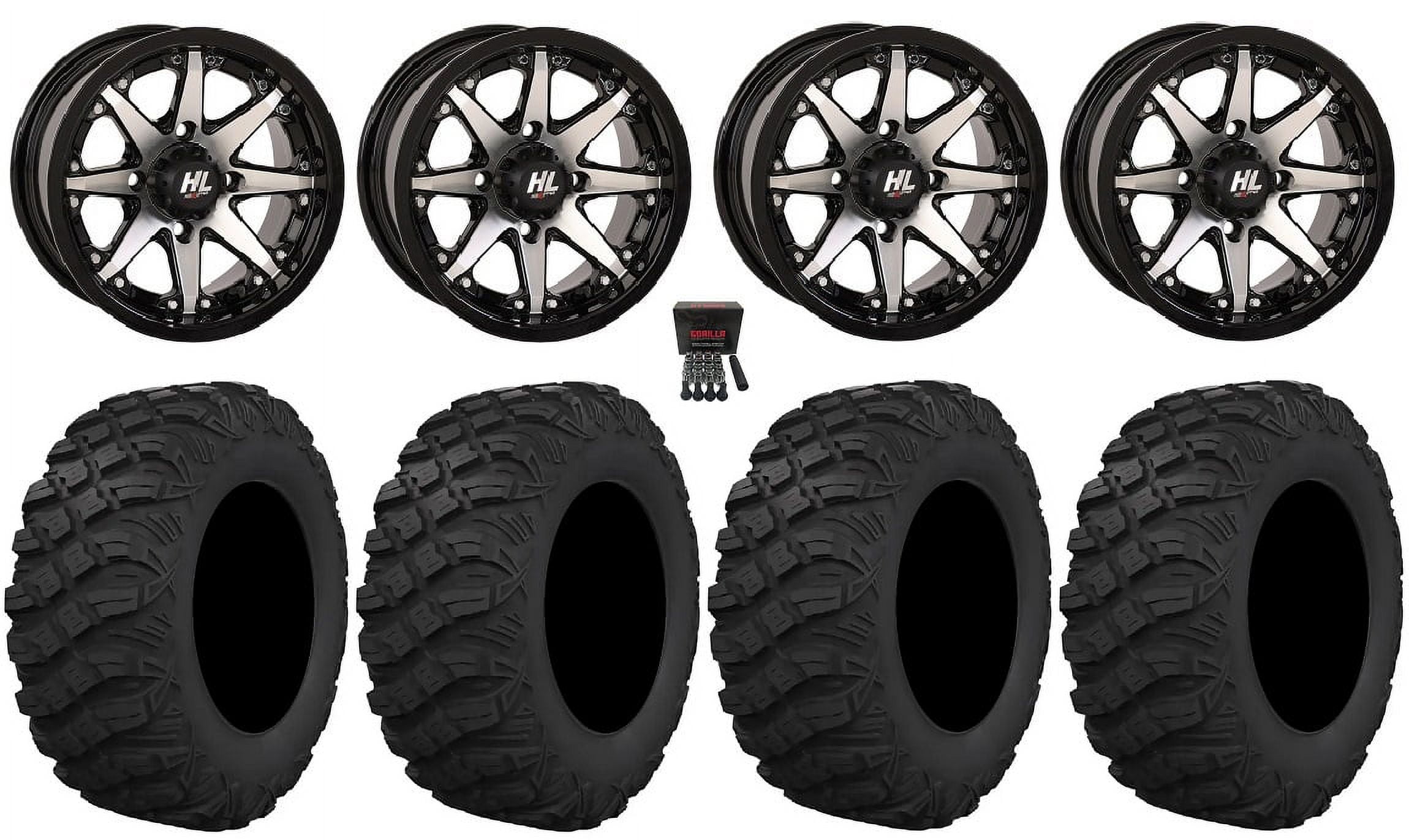High Lifter HL10 12" Wheels Mh 25" Youth Crawler Tires Polaris RZR170 ...