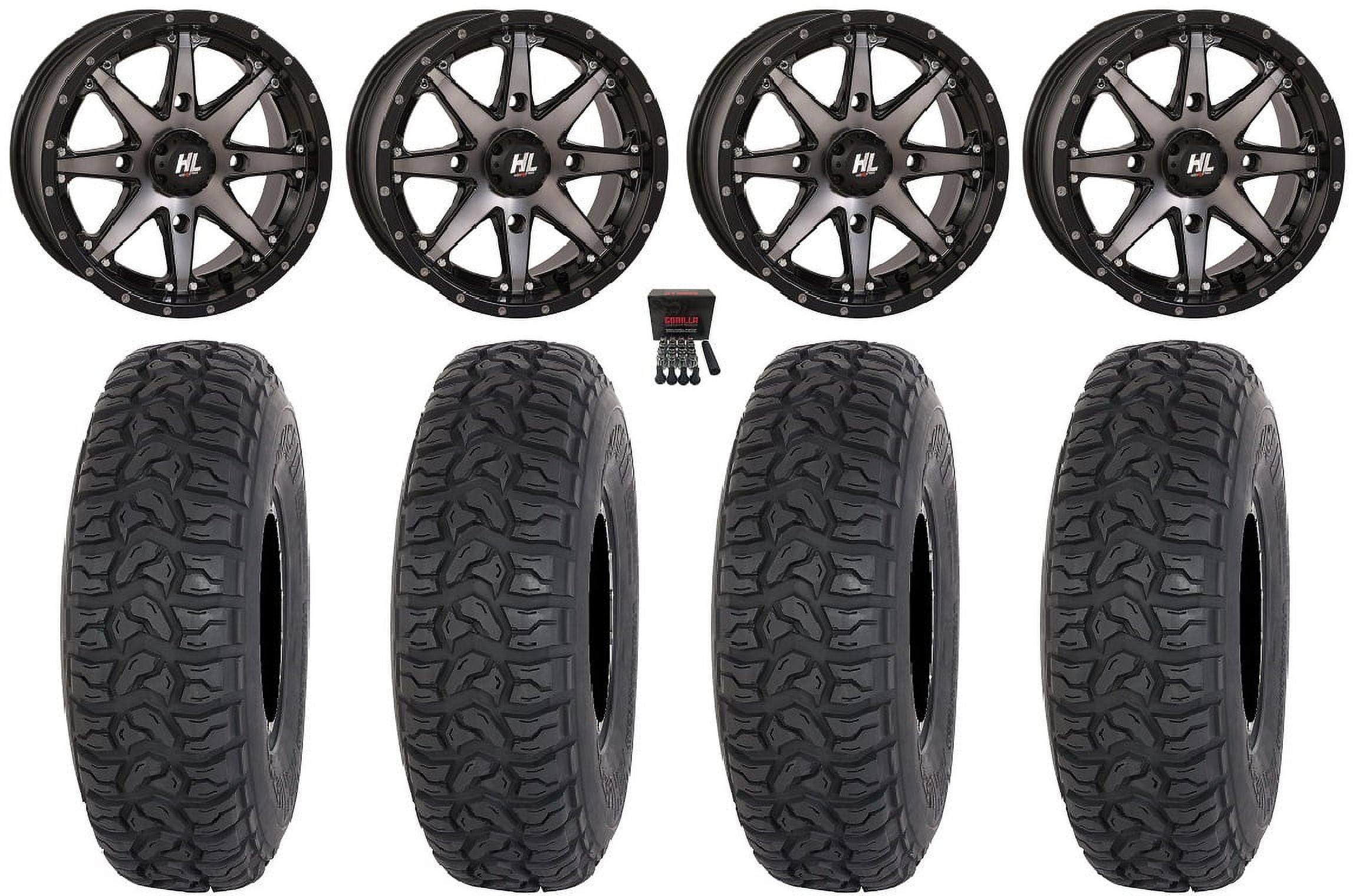 High Lifter HL10 14" Wheels Smoke 30" Chicane LT Tires Sportsman RZR ...
