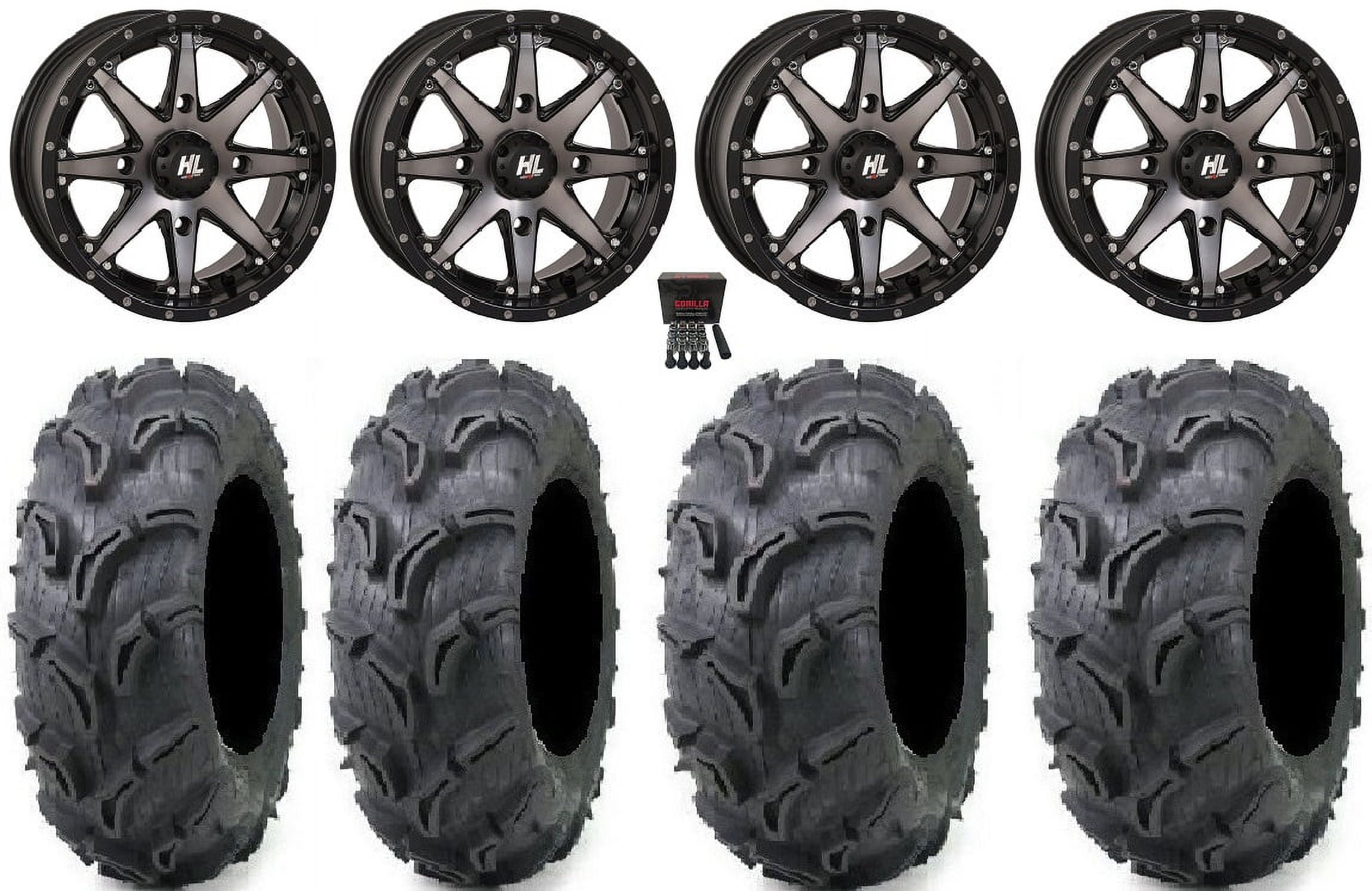 High Lifter HL10 14" Wheels Smoke 30" Zilla Tires Yamaha Viking ...