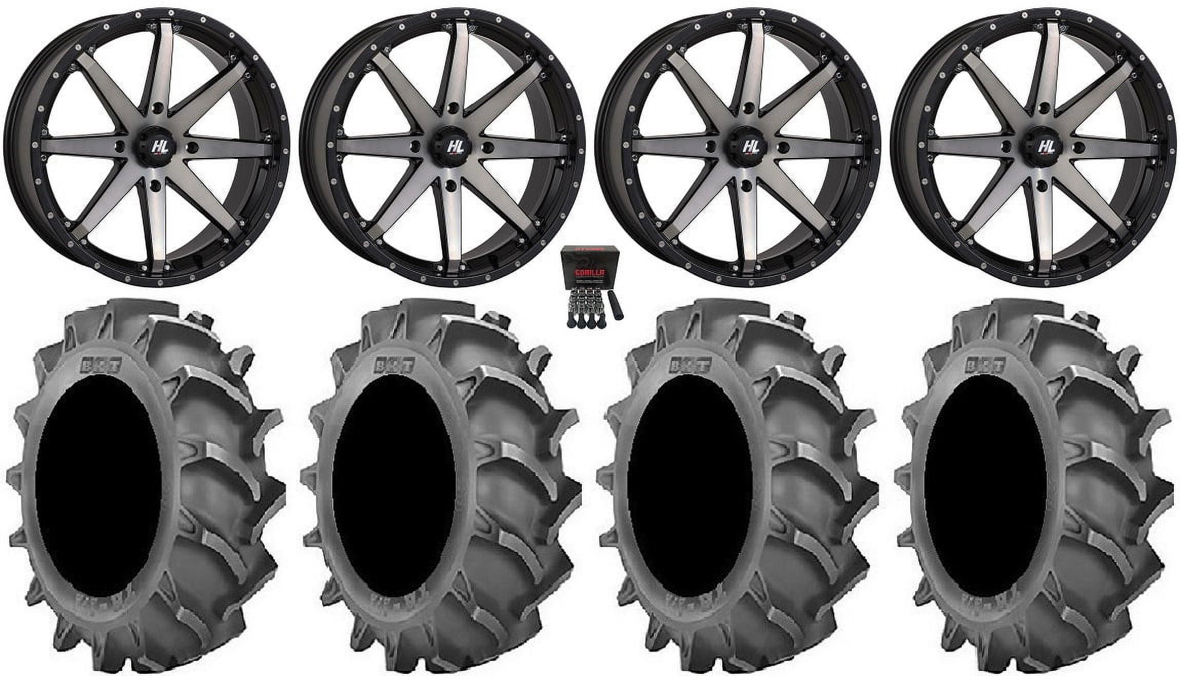 High Lifter HL10 20" Wheels Smoke 35x8.3 BKT 171 Tires Polaris RZR XP 1000 / PRO XP / Ranger XP ...