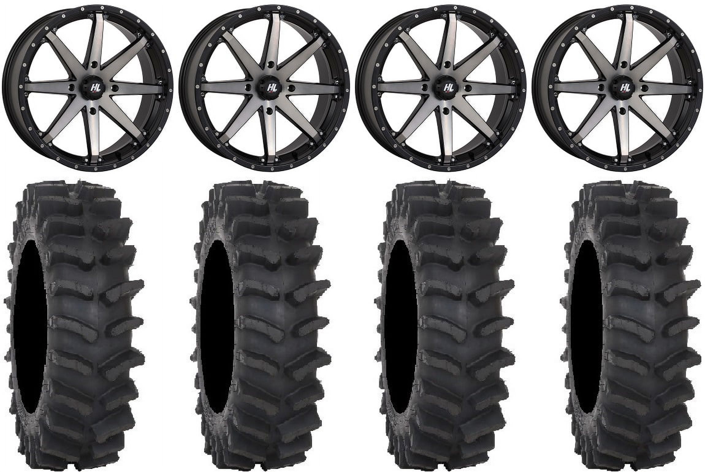 High Lifter HL10 20" Wheels Smoke 36" XM310R Tires Sportsman RZR Ranger - Walmart.com