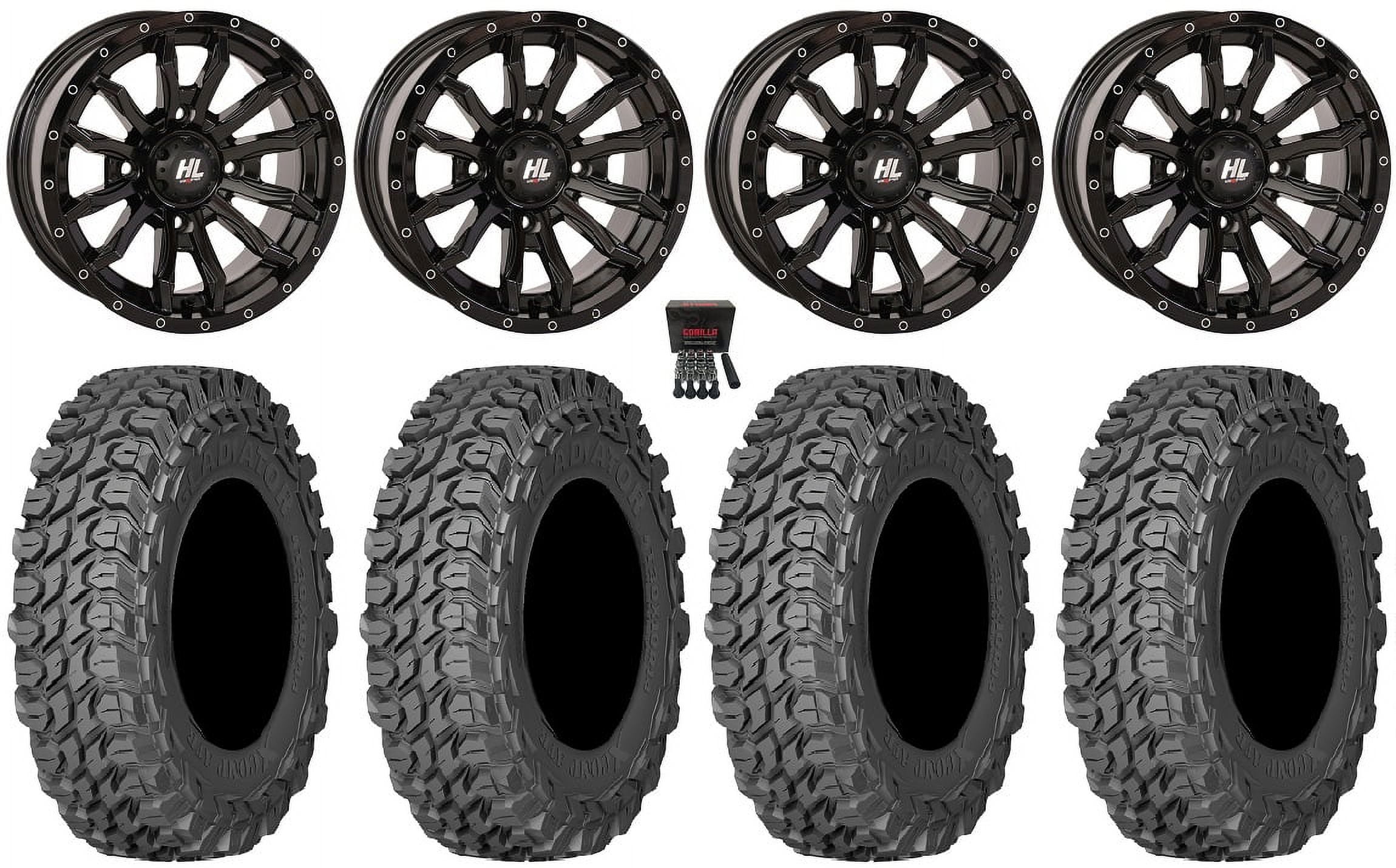 High Lifter HL21 14" Wheels Black 32" X Comp ATR Tires Polaris RZR XP ...