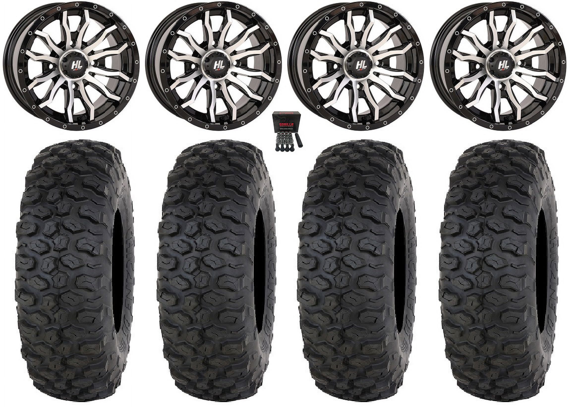 High Lifter HL21 14" Wheels Machined 30" Chicane DS Tires Can-Am ...