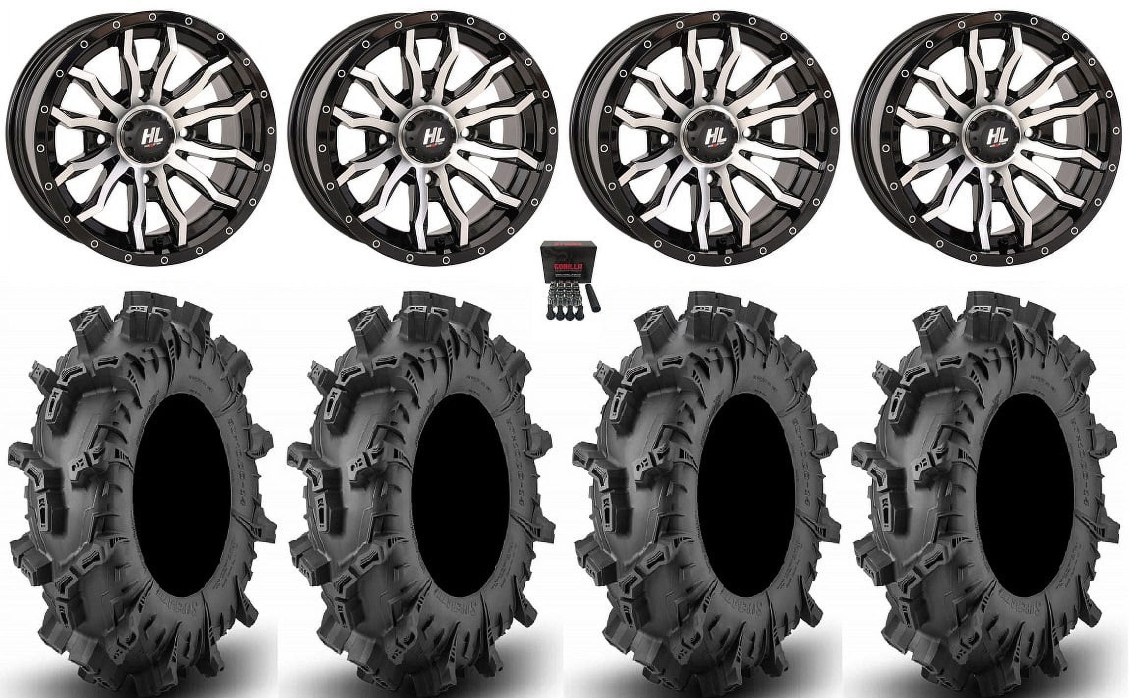 High Lifter HL21 14" Wheels Mh 28" Terminator Max Tires Sportsman 550 ...