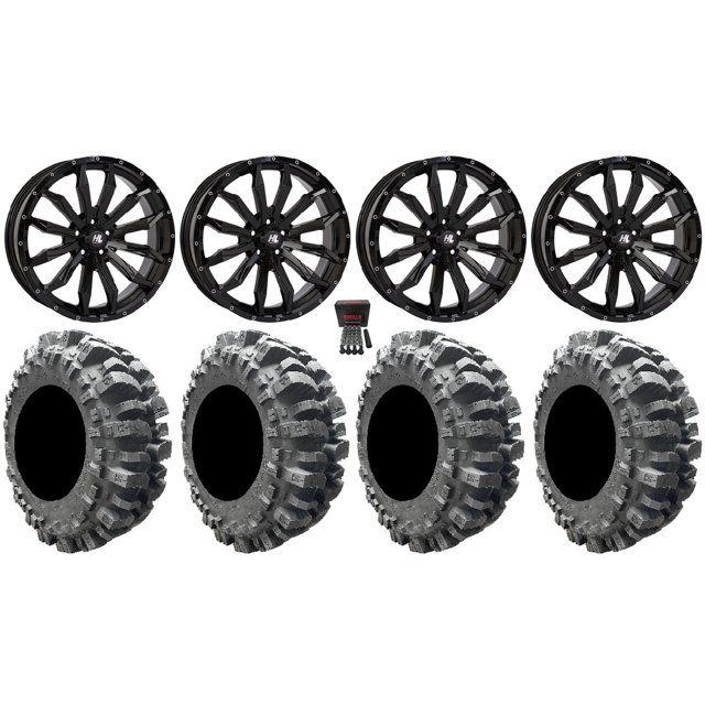 High Lifter HL21 20" Wheels Bk 35" Bogger Tires Polaris RZR Turbo R ...