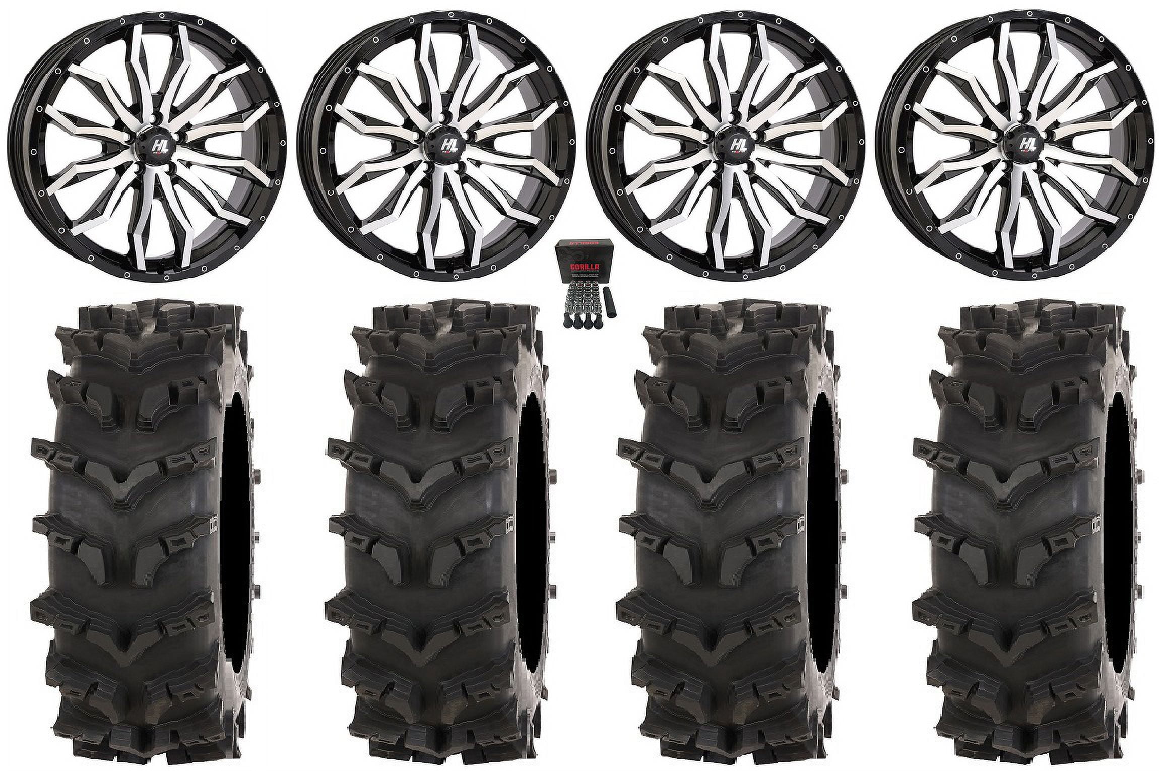 High Lifter HL21 20" Wheels Mh 33" Out&Back Max'd Tires Polaris RZR ...