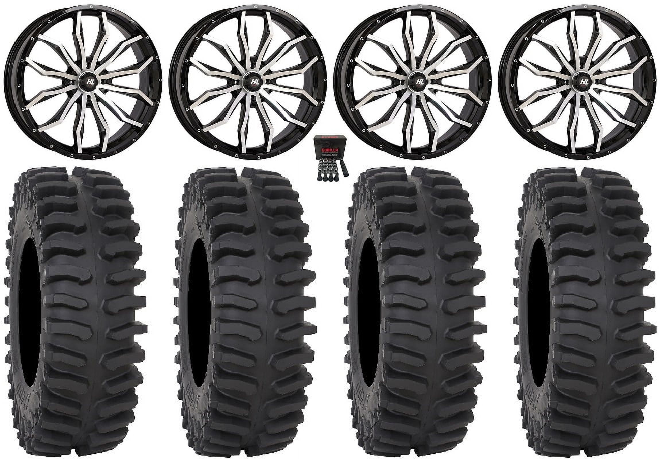 High Lifter HL21 20" Wheels Mh 35" XT400 Tires Can-Am Commander ...