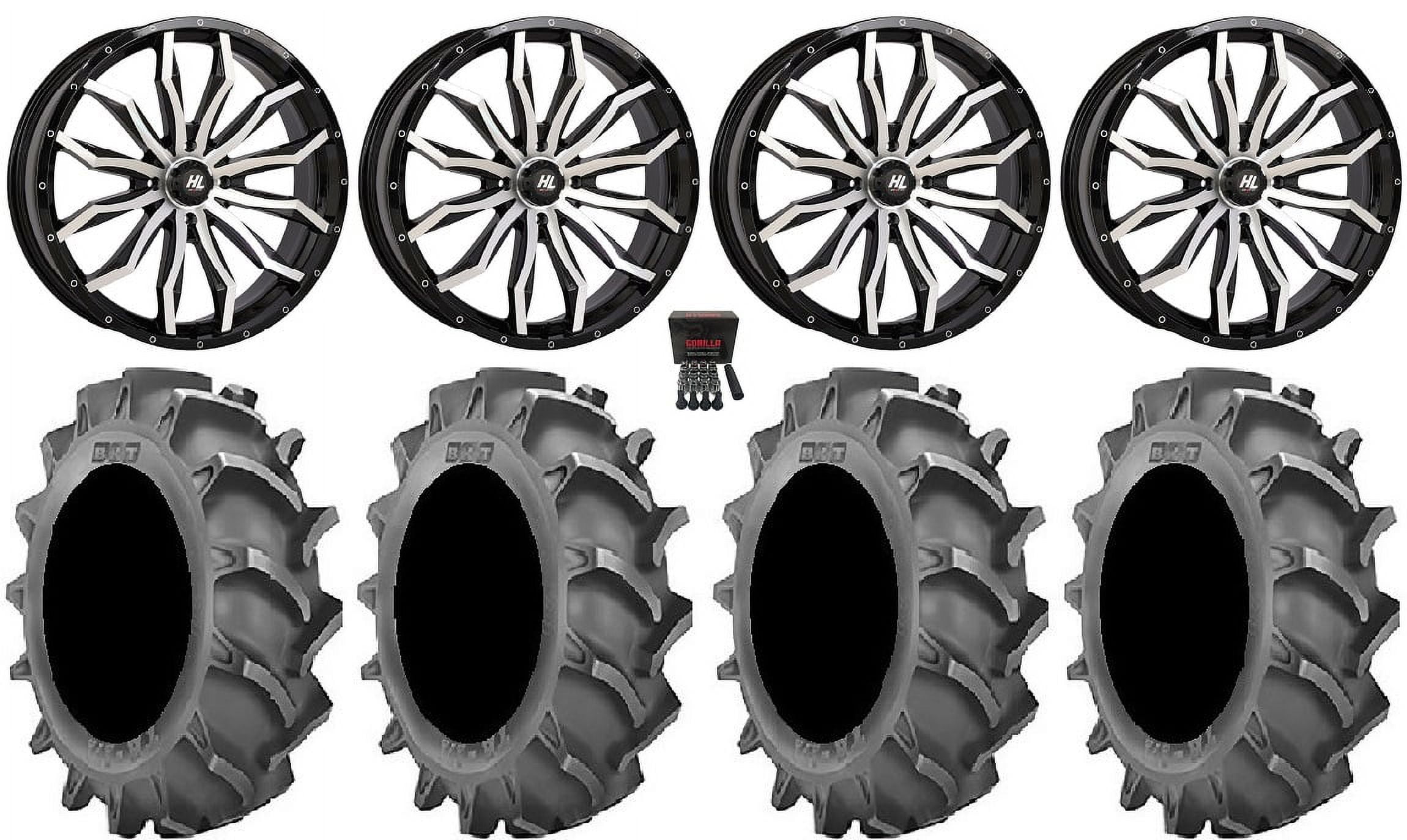 High Lifter HL21 22" Wheels Machined 40x9.5 BKT 171 Tires Can-Am ...