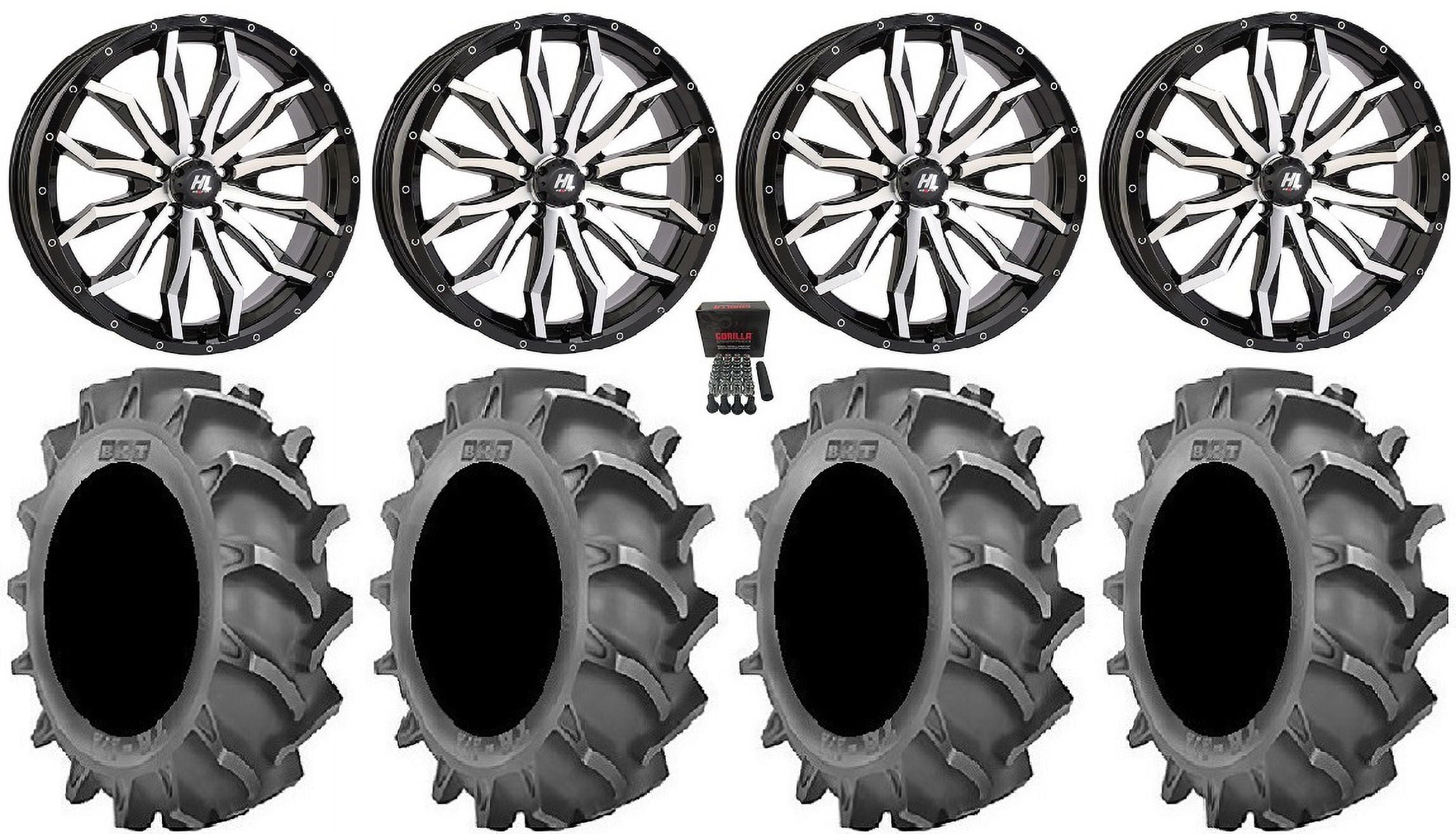 High Lifter HL21 22" Wheels Mh 37x8.3 BKT 171 Tires Polaris RZR Turbo R ...