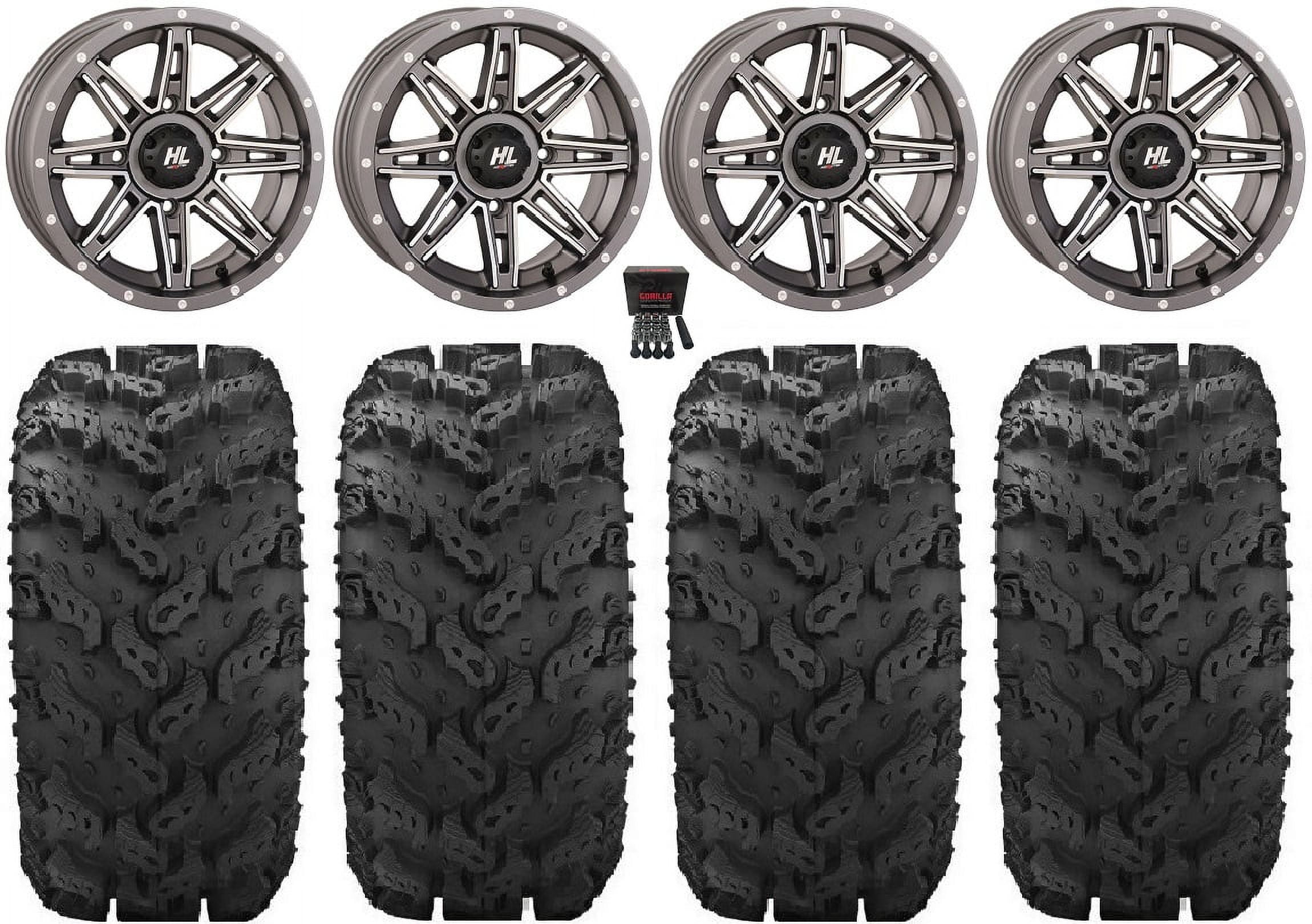 High Lifter HL22 14" Wheels Gunmetal 30" Reptile Tires Polaris RZR XP 1000 / PRO XP / Ranger XP ...