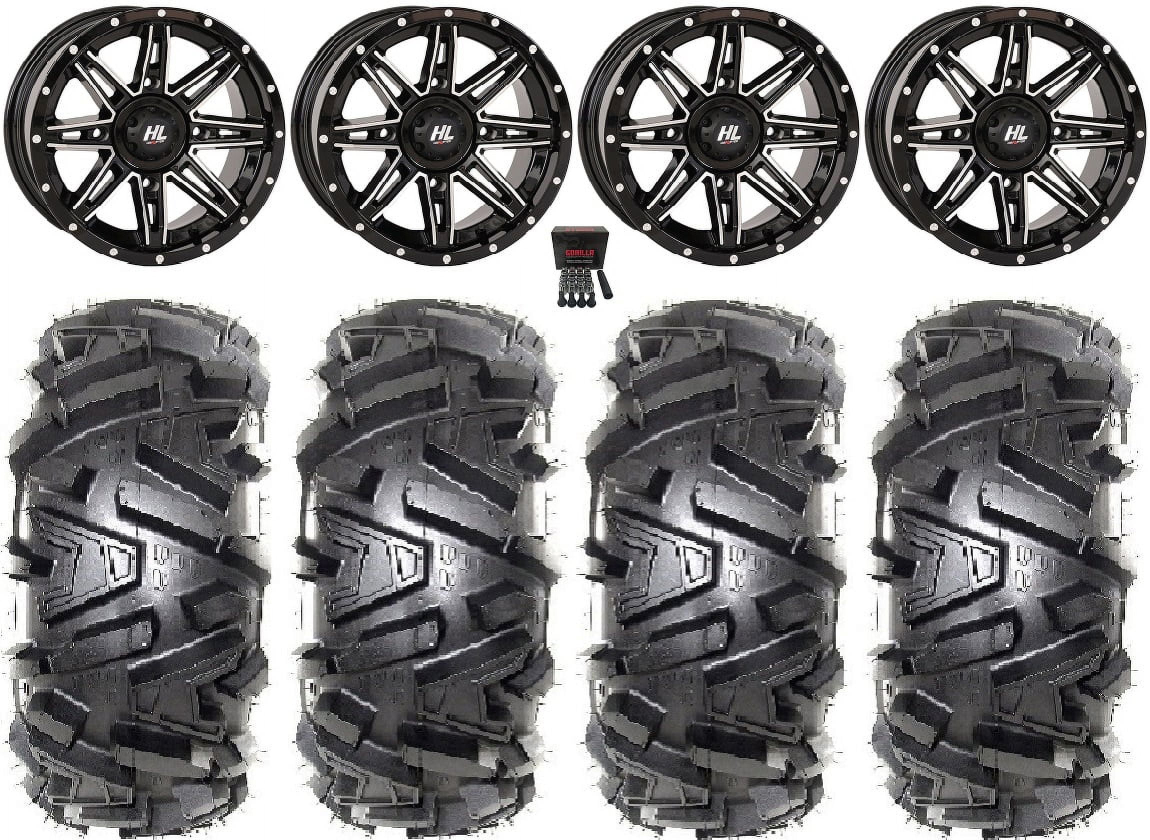 High Lifter HL22 14" Wheels Machined 28" Moto MTC Tires Polaris RZR XP 1000 / PRO XP / Ranger XP ...
