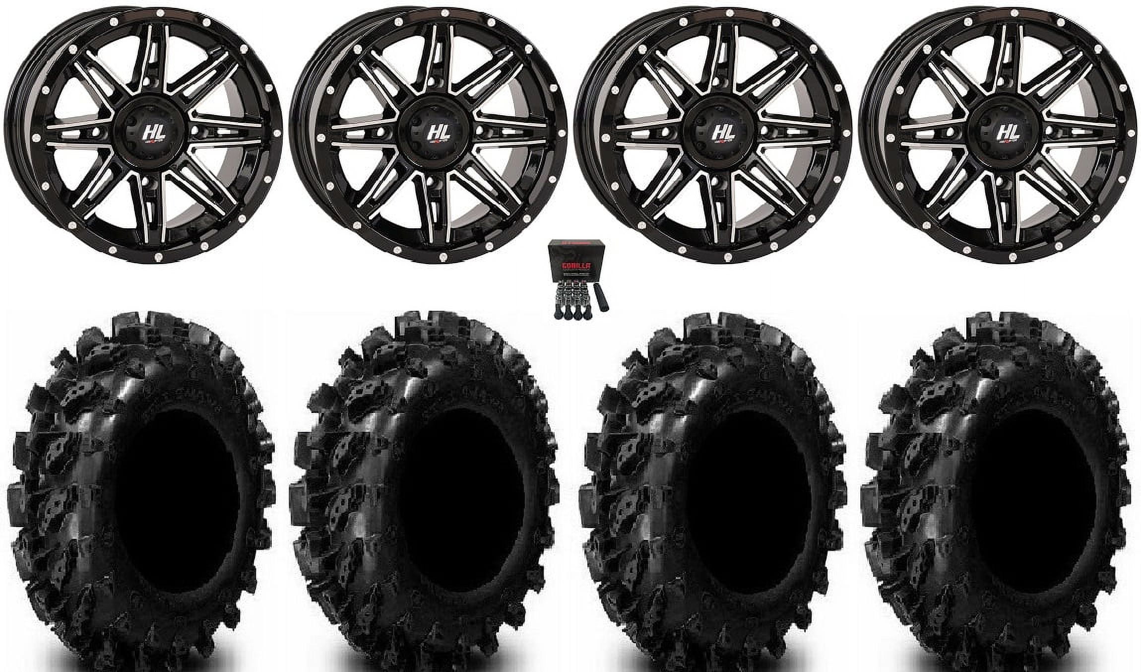 High Lifter HL22 14" Wheels Machined 29.5" Swamp Lite Tires Can-Am ...