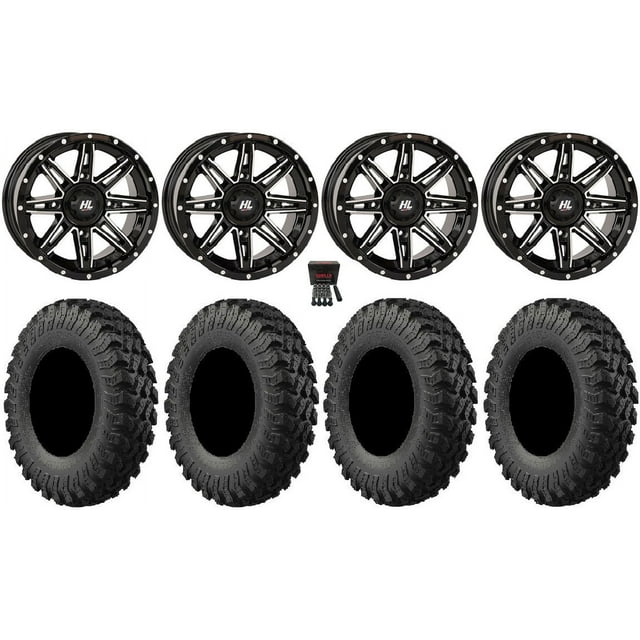 High Lifter HL22 14" Wheels Machined 30" MotoRally Tires Can-Am ...