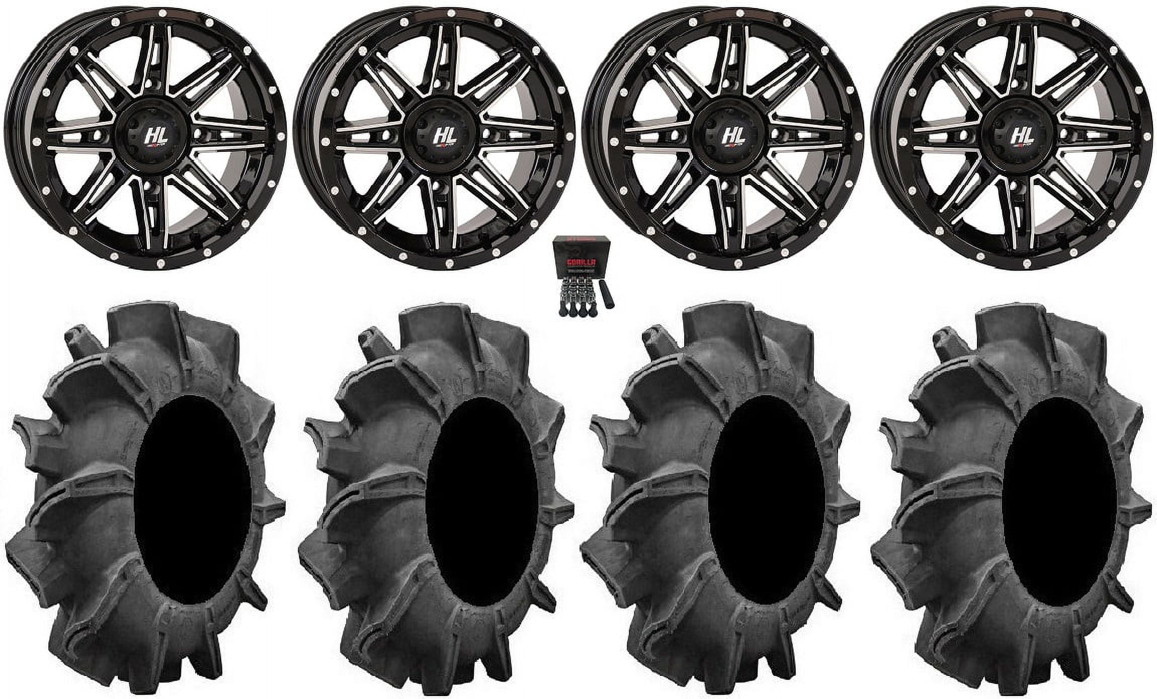 High Lifter HL22 14" Wheels Machined 32" Assassinator Tires Polaris RZR ...