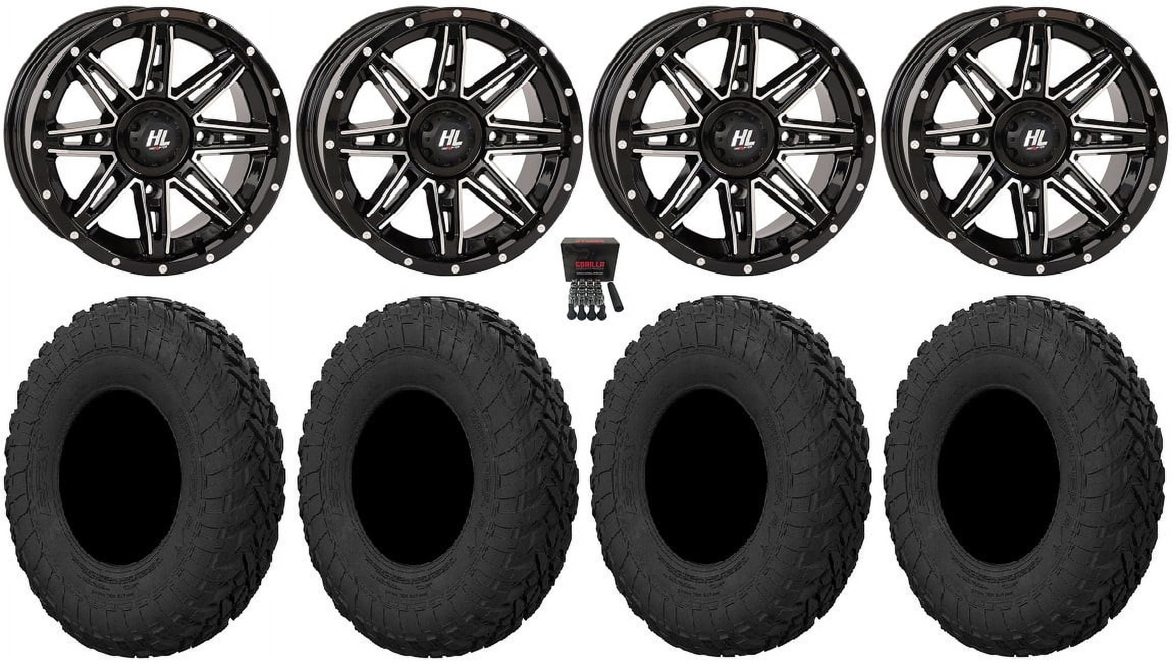 High Lifter HL22 14" Wheels Machined 32" Gripper R/T Tires Polaris RZR XP 1000 / PRO XP / Ranger ...