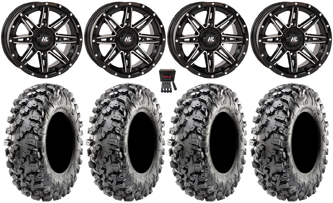 High Lifter HL22 14" Wheels Mh 30" Carnivore R/T Tires Sportsman RZR ...