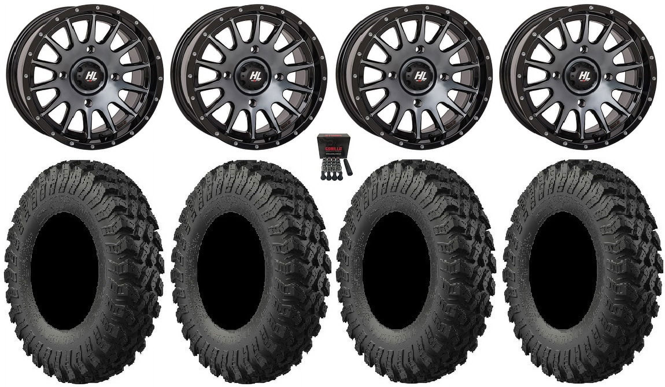 High Lifter HL25 15" Wheels Dt 32" MotoRally Tires Can-Am Maverick X3 ...