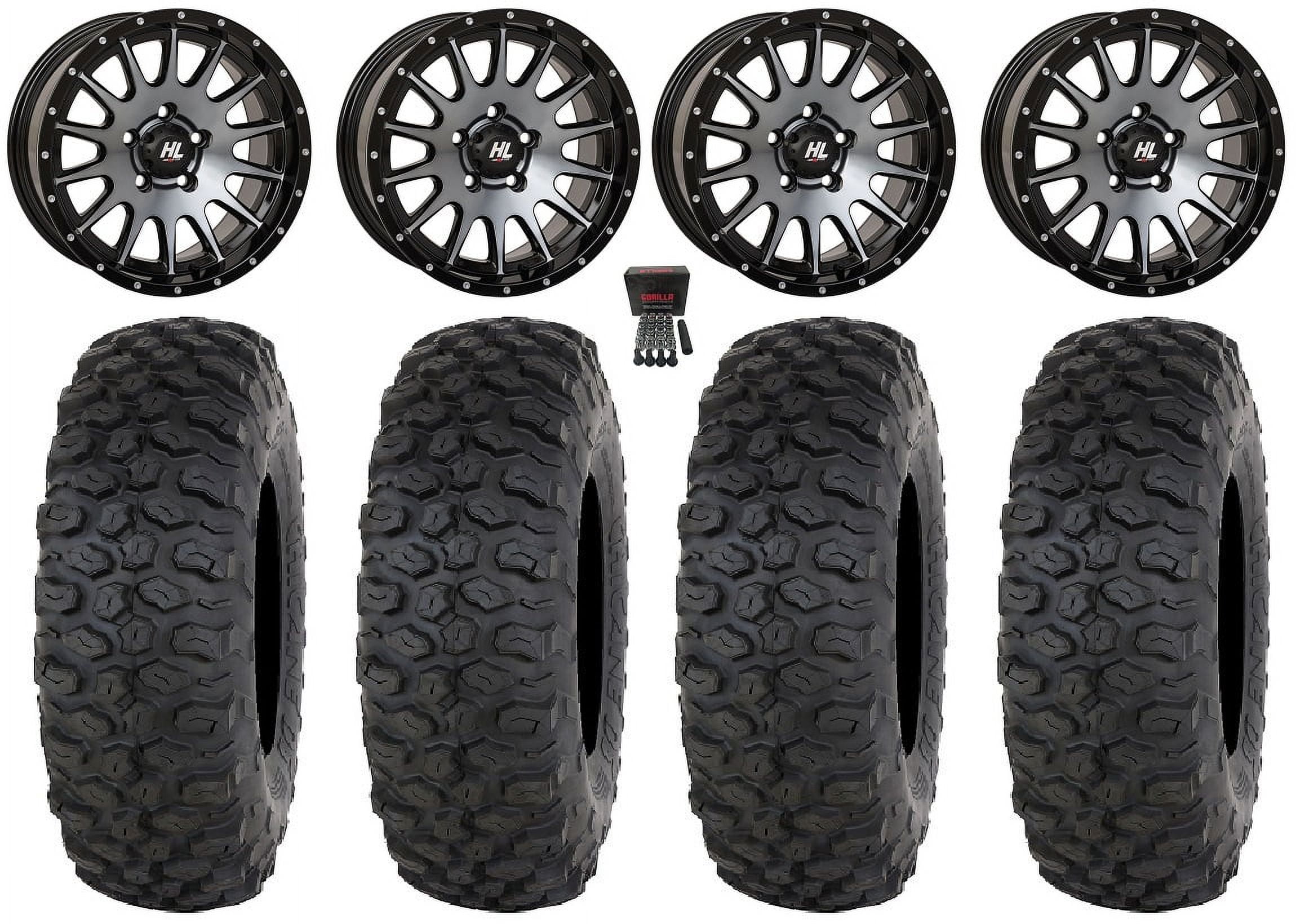 High Lifter HL25 15" Wheels Dt 33" Chicane DS Tires Polaris RZR Turbo R ...