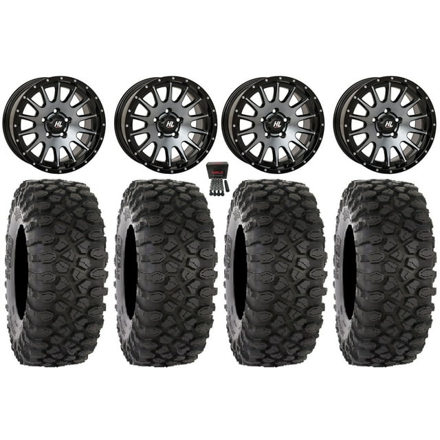 High Lifter HL25 15" Wheels Dt 33" XC450 Tires Polaris RZR Turbo R ...