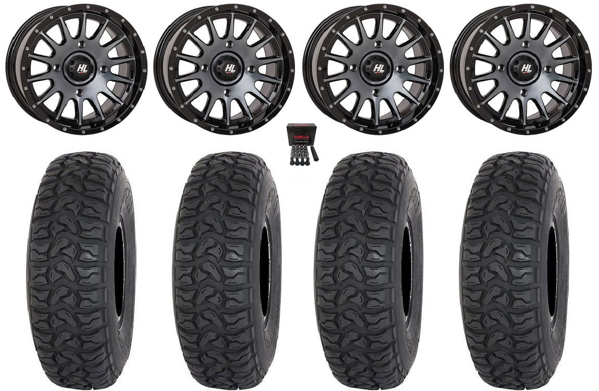 High Lifter HL25 15" Wheels Dt 35" Chicane LT Tires Can-Am Maverick X3 ...
