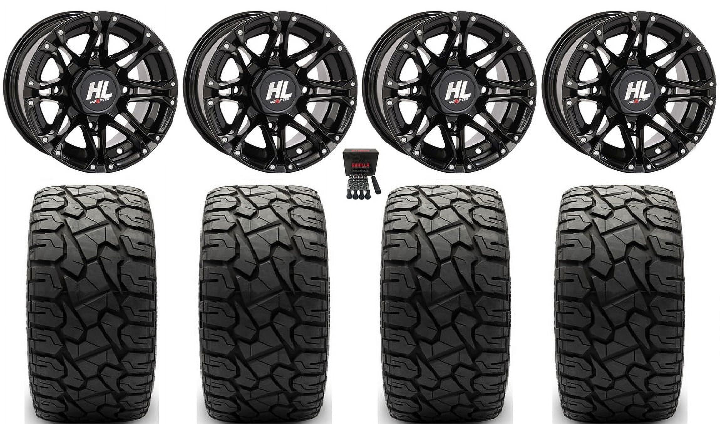 High Lifter HL3 12" Wheels Bk 23" X Comp X/T Tires Polaris RZR 170 ...