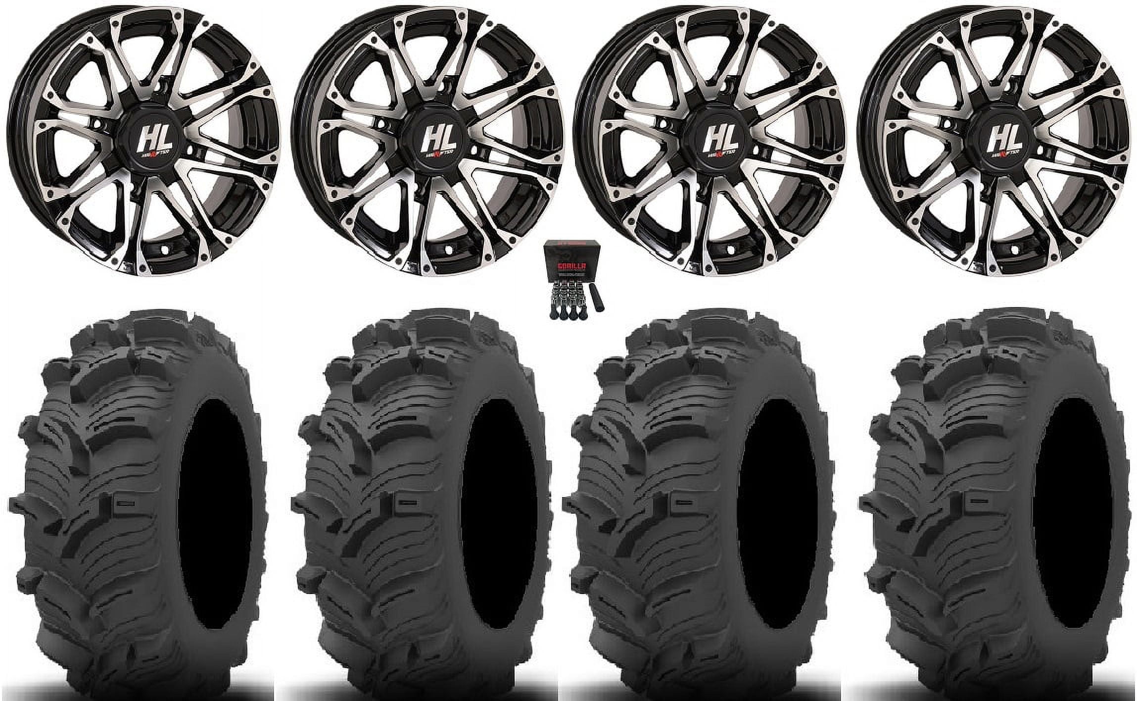 High Lifter HL3 12" Wheels Machined 25" Executioner Tires Can-Am ...