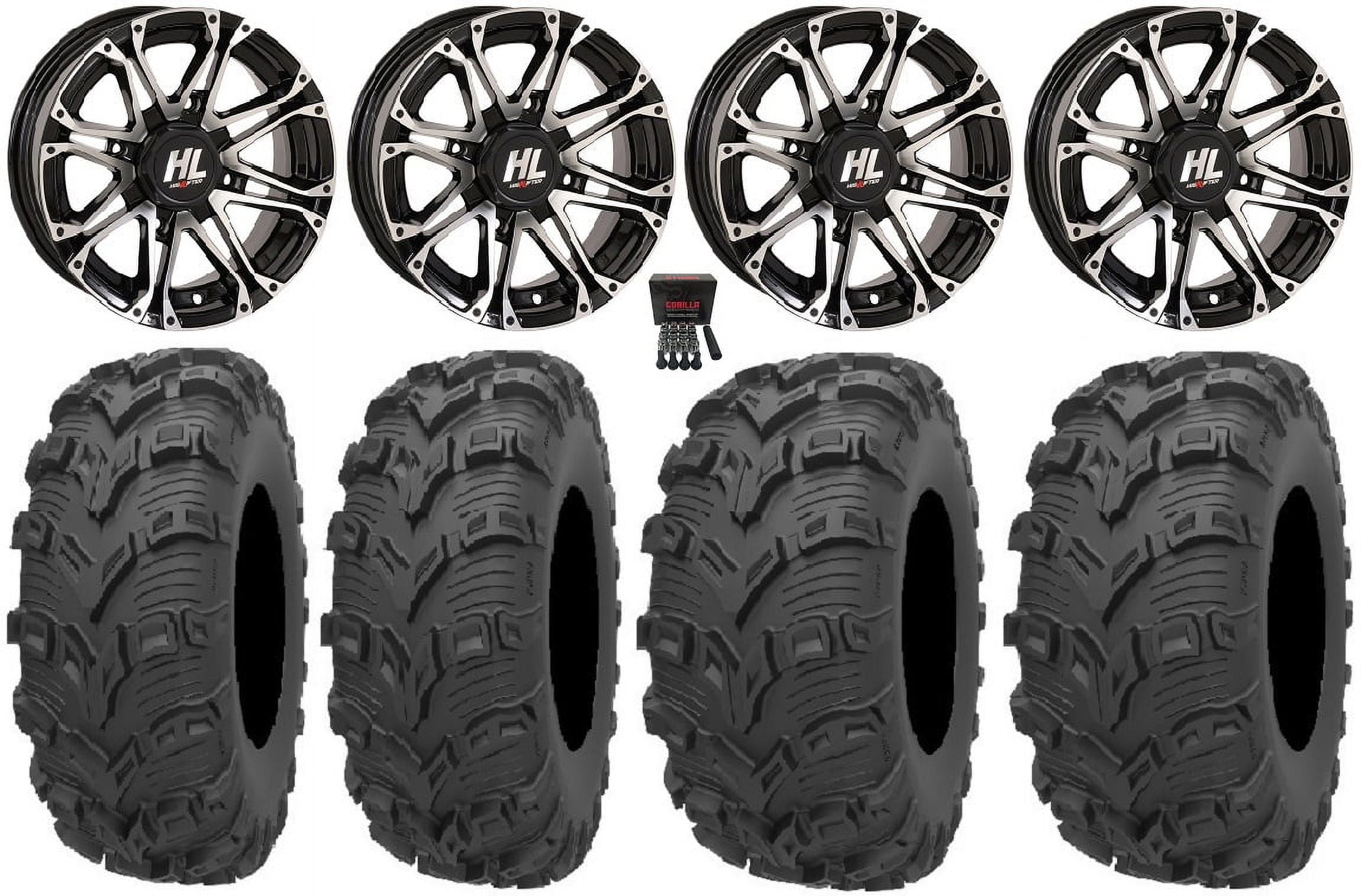 High Lifter HL3 12" Wheels Mh 27" Bear Claw EVO Tires Honda Foreman ...