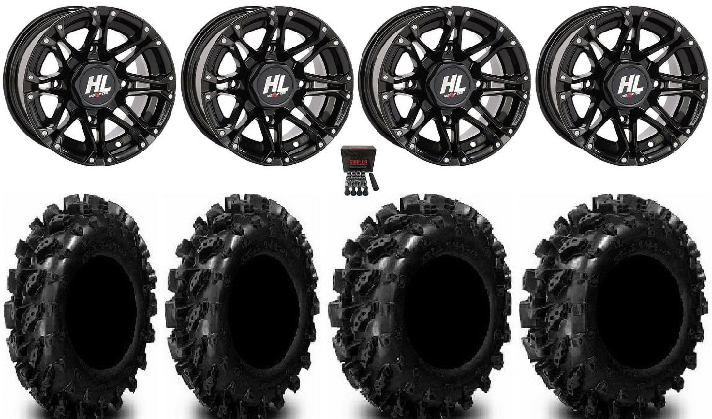 High Lifter HL3 14" Wheels Bk 29.5" Swamp Lite Tires Honda Foreman ...