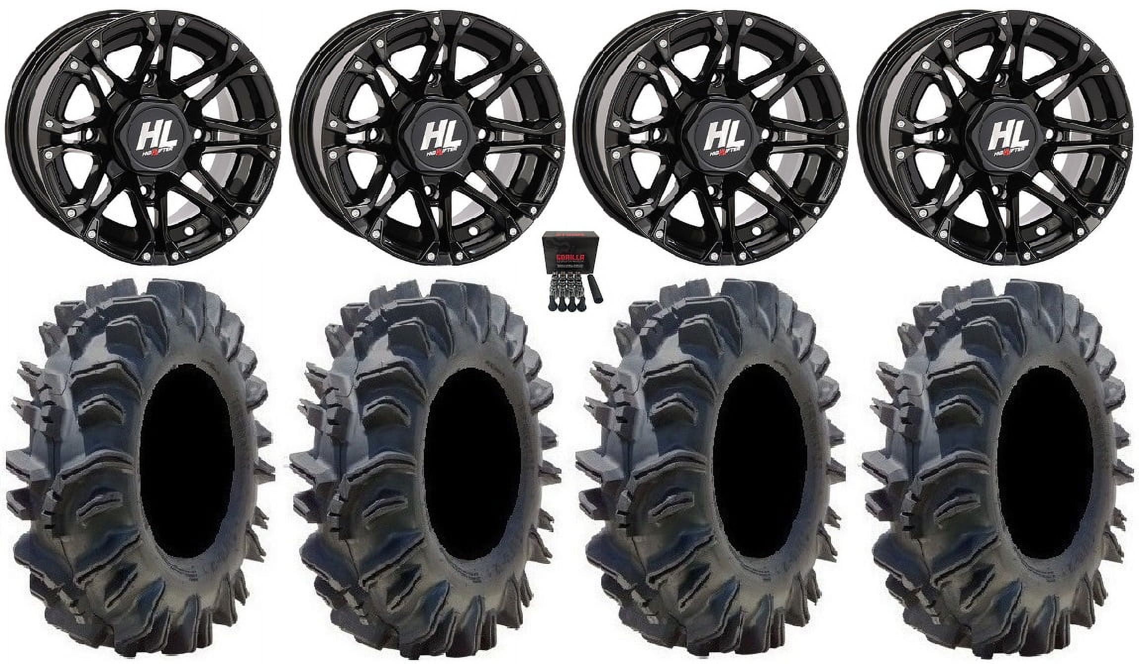 High Lifter HL3 14" Wheels Bk 29.5" Terminator Tires Honda Foreman ...