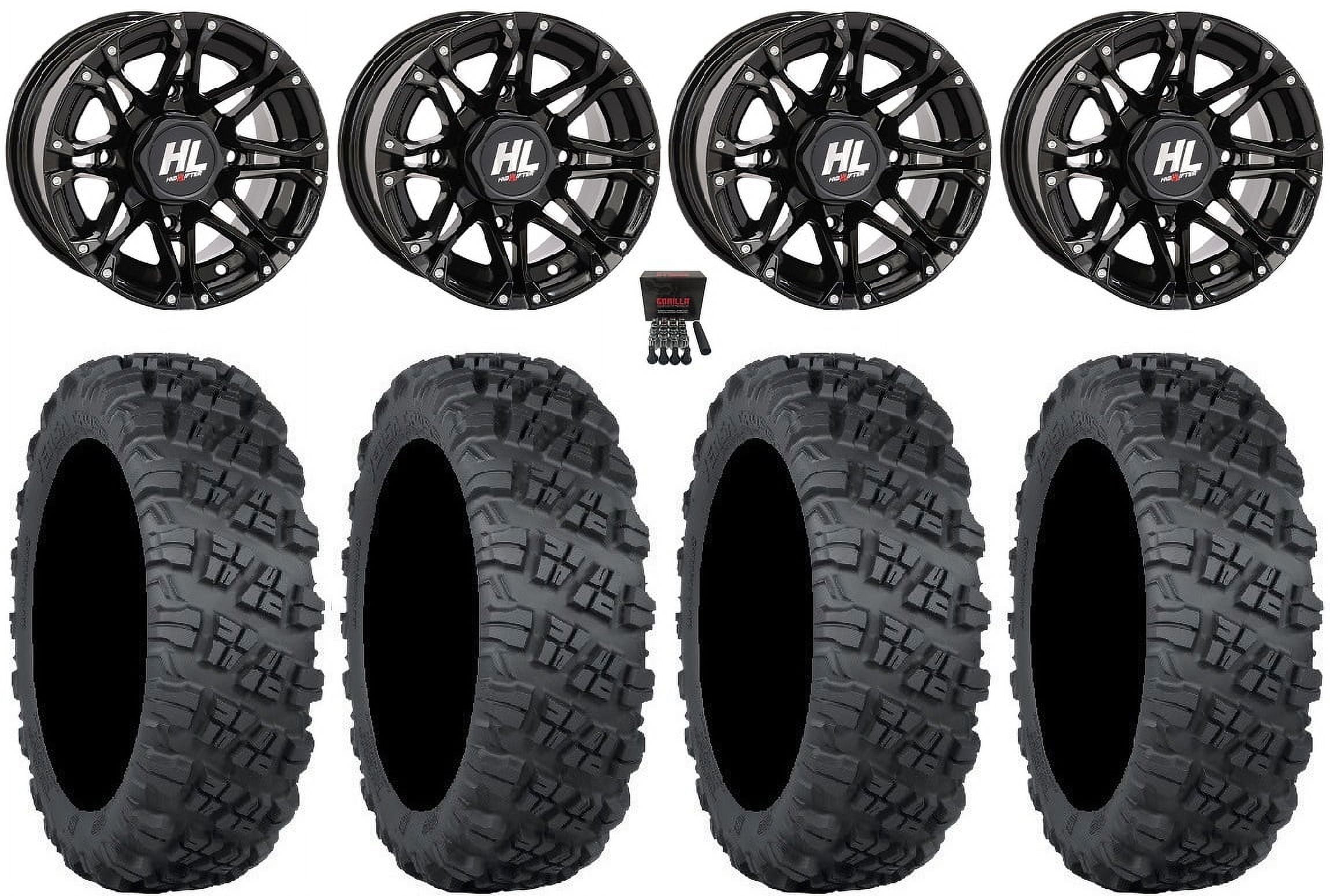 High Lifter HL3 14" Wheels Bk 30" Versa Cross V3 Tires Honda Foreman ...