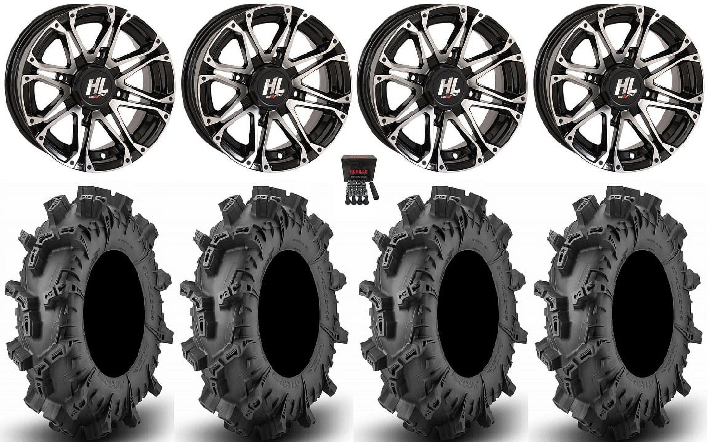High Lifter HL3 14" Wheels Machined 28" Terminator Max Tires ...