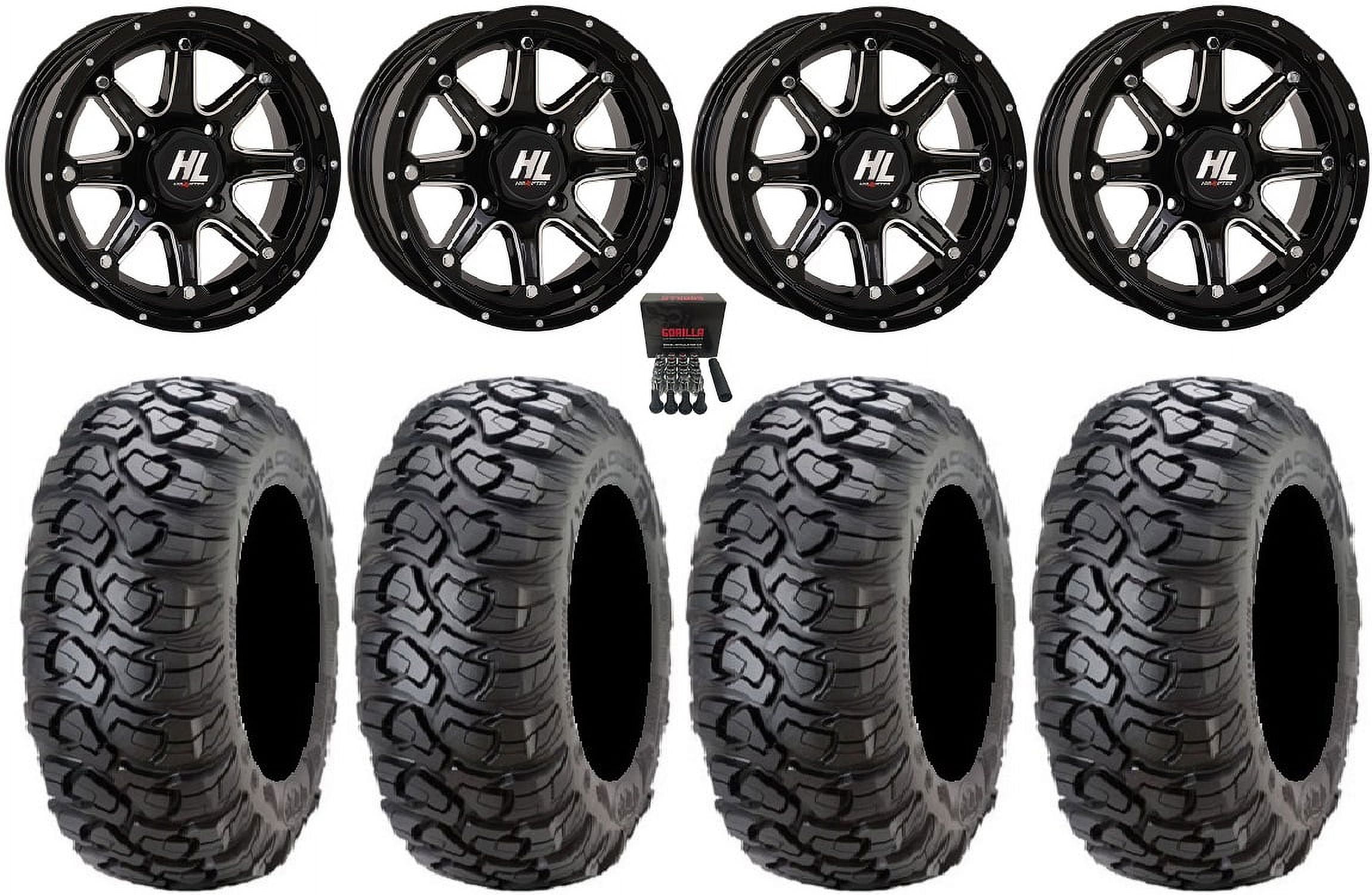 High Lifter HL4 12" Wheels Mh 23" Ultra Cross Tires Polaris RZR 170 ...