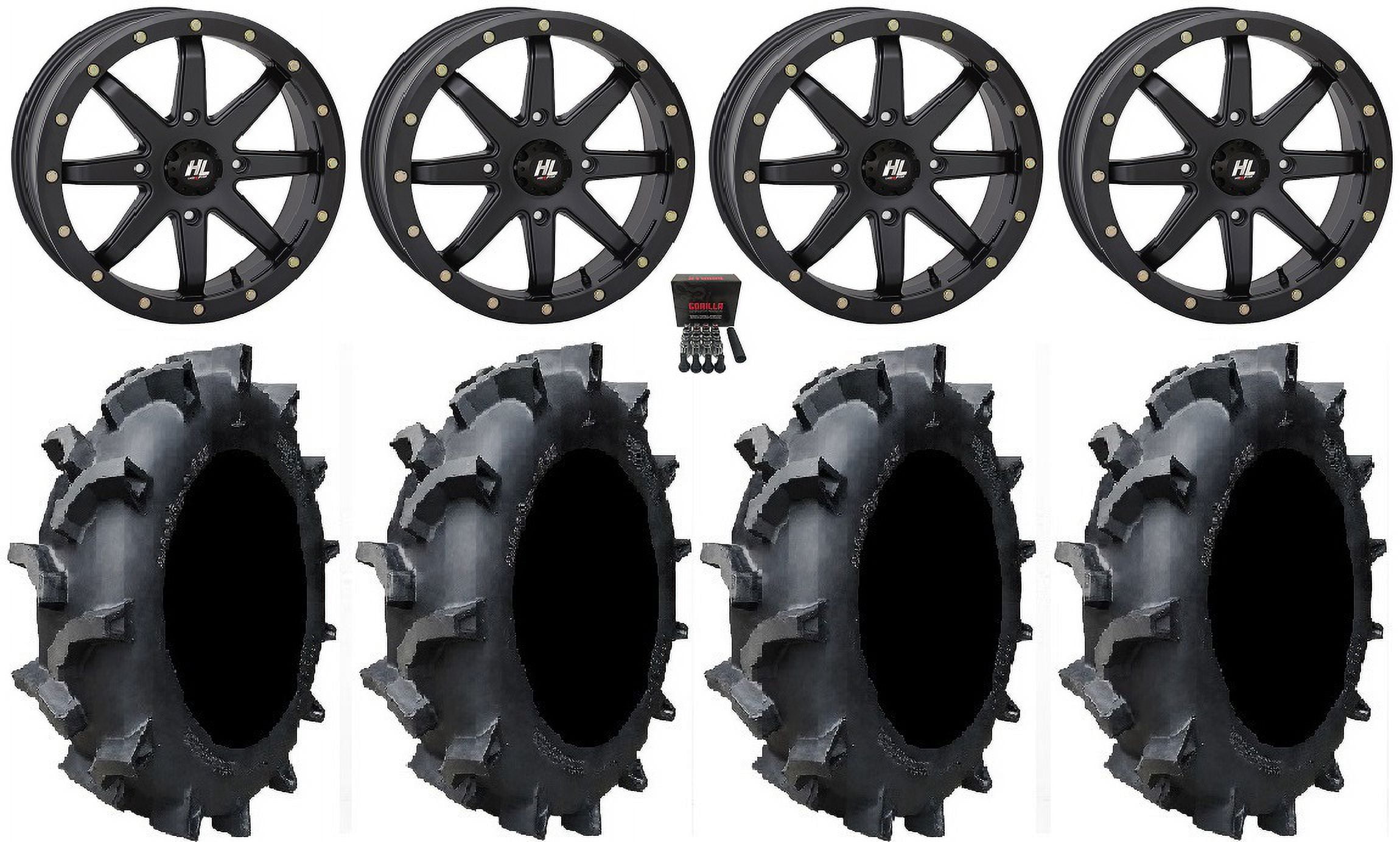 High Lifter HL9 Bdlk 18" Wheels Bk 35" Interforce 628 Tires Can-Am ...