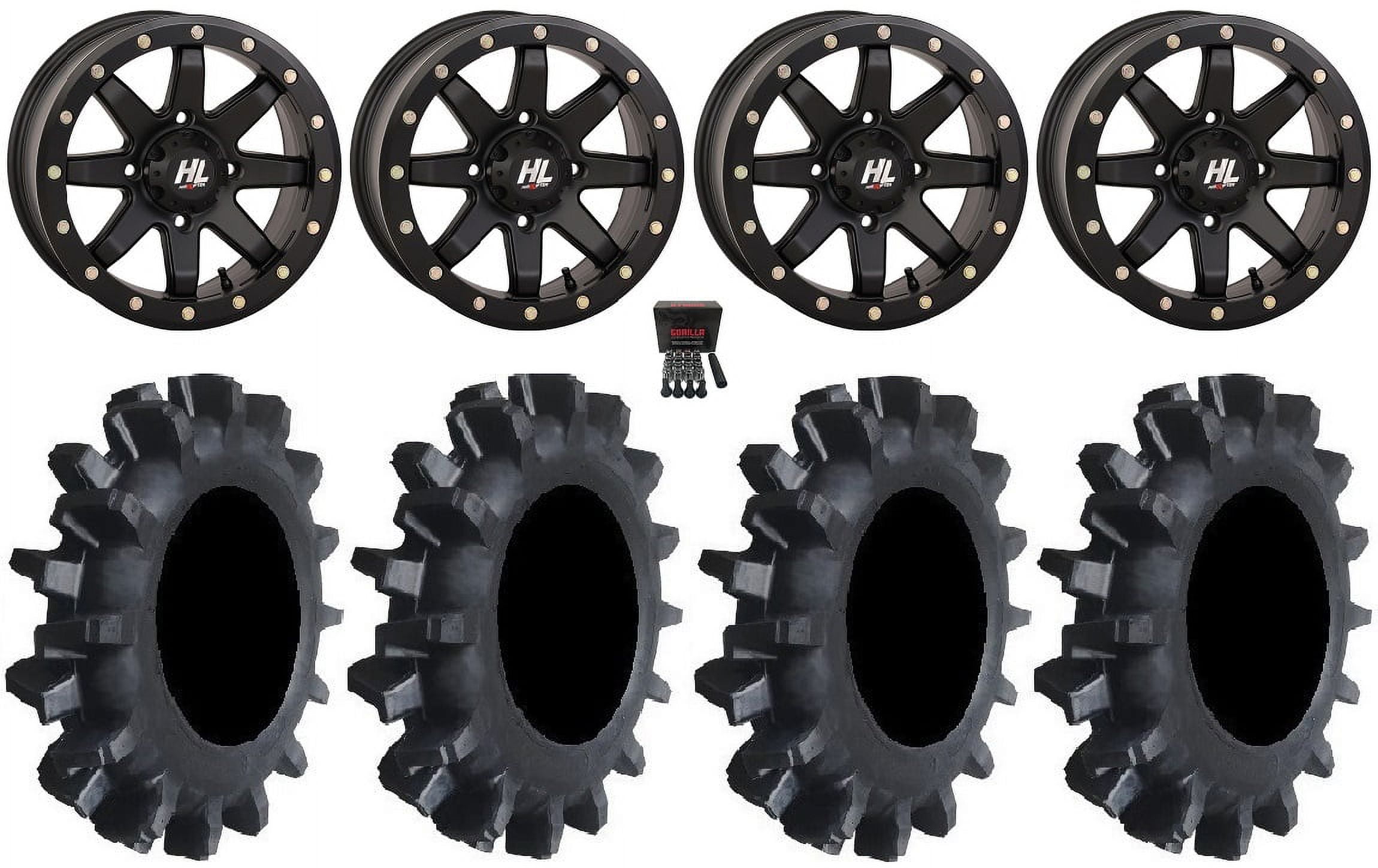 High Lifter HL9 Beadlock 14" Wheels Bk 30" Interforce II Tires Can-Am ...