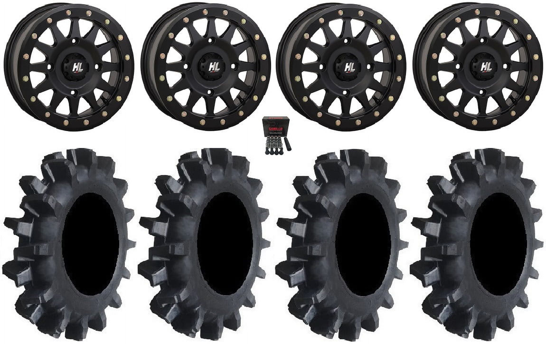 High Lifter HLA1 Bdlk 14" Wheels Bk 30" Interforce II Tires Sportsman ...
