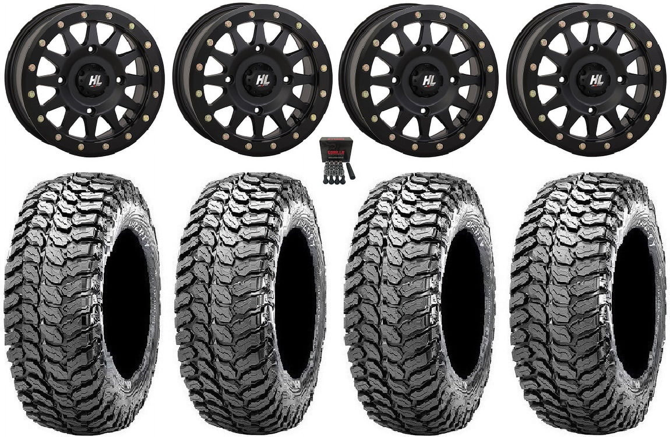 High Lifter HLA1 Bdlk 14" Wheels Bk 30" Liberty Tires Polaris RZR XP ...