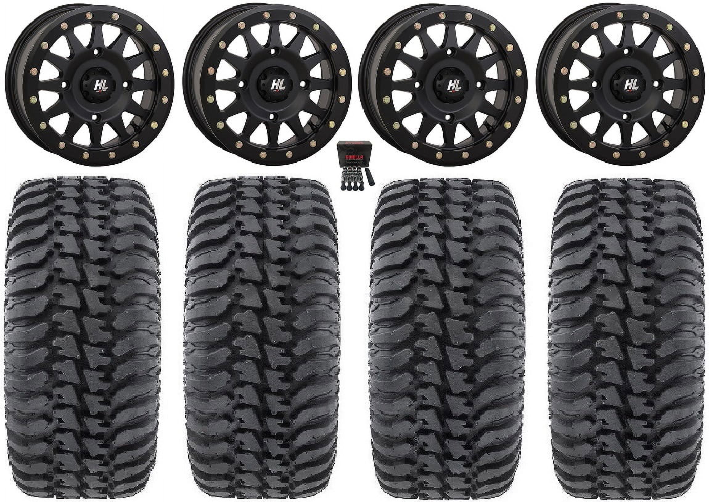 High Lifter HLA1 Bdlk 14" Wheels Bk 30" Regulator Tires Can-Am Commander Maverick Renegade ...