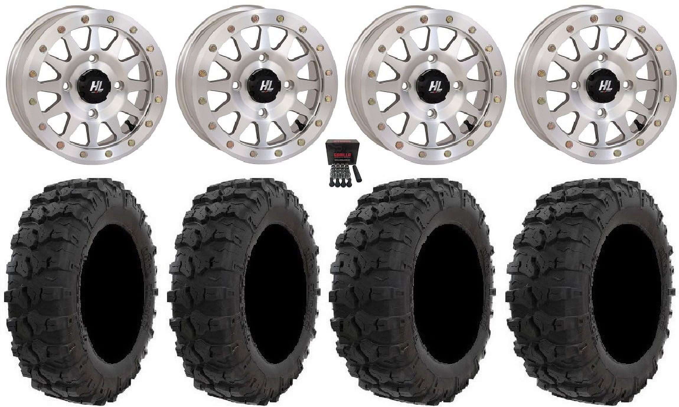High Lifter HLA1 Bdlk 14" Wheels Mh 26" Dual Threat Tires Can-Am ...