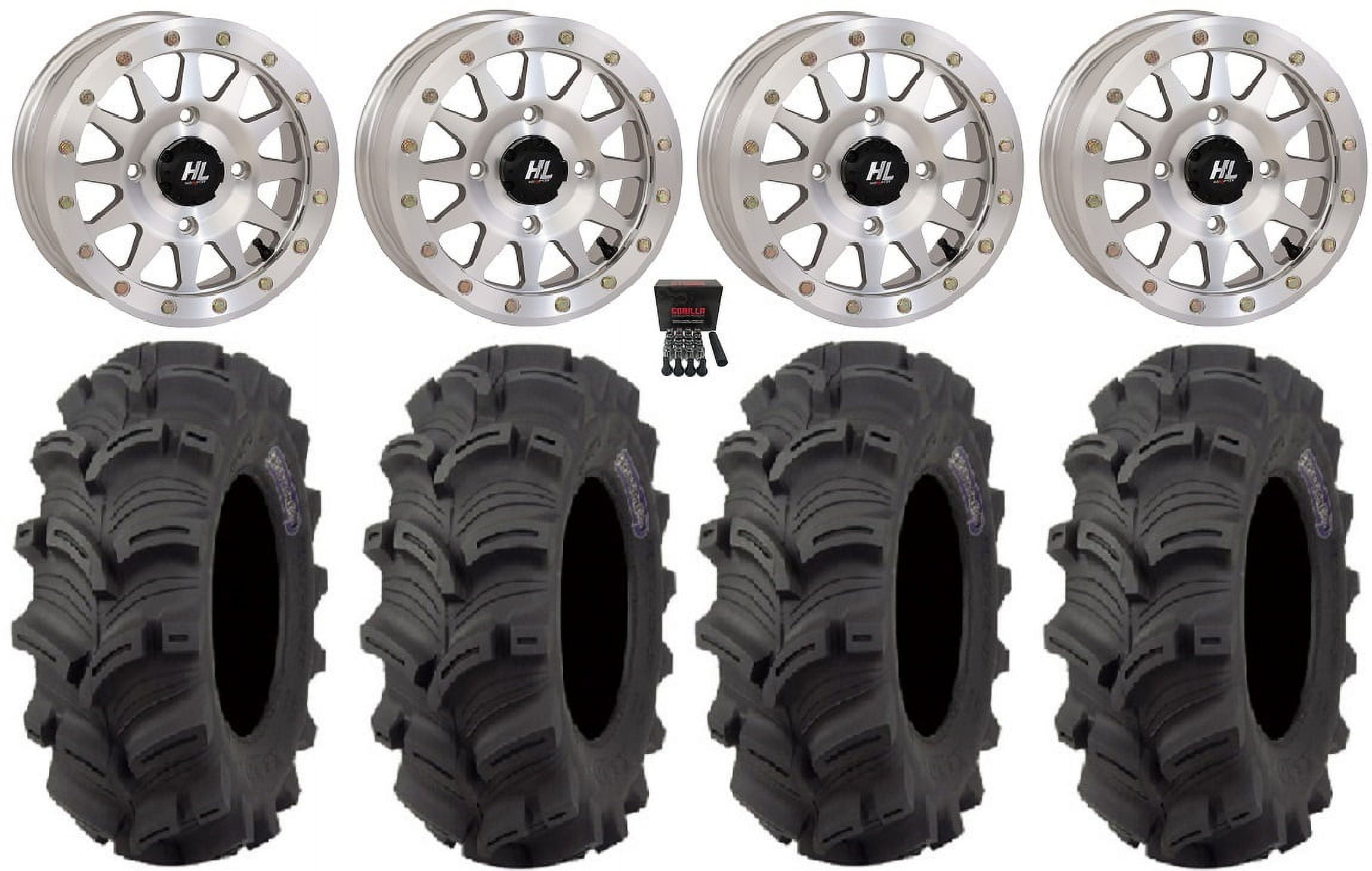 High Lifter HLA1 Bdlk 14" Wheels Mh 28" Executioner Tires KawasakiMule ...