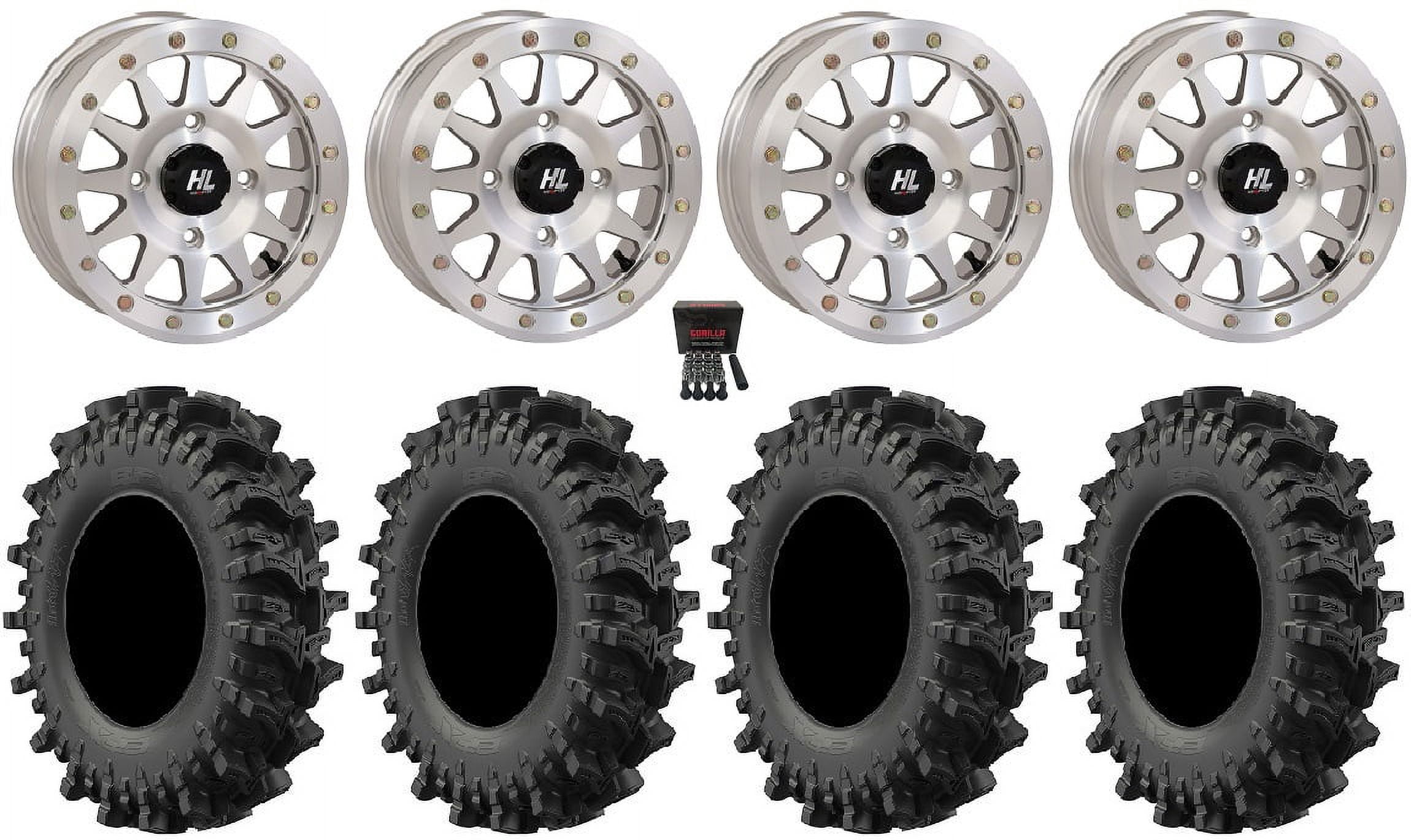 High Lifter HLA1 Bdlk 14" Wheels Mh 28" MotoSlayer Tires Can-Am ...
