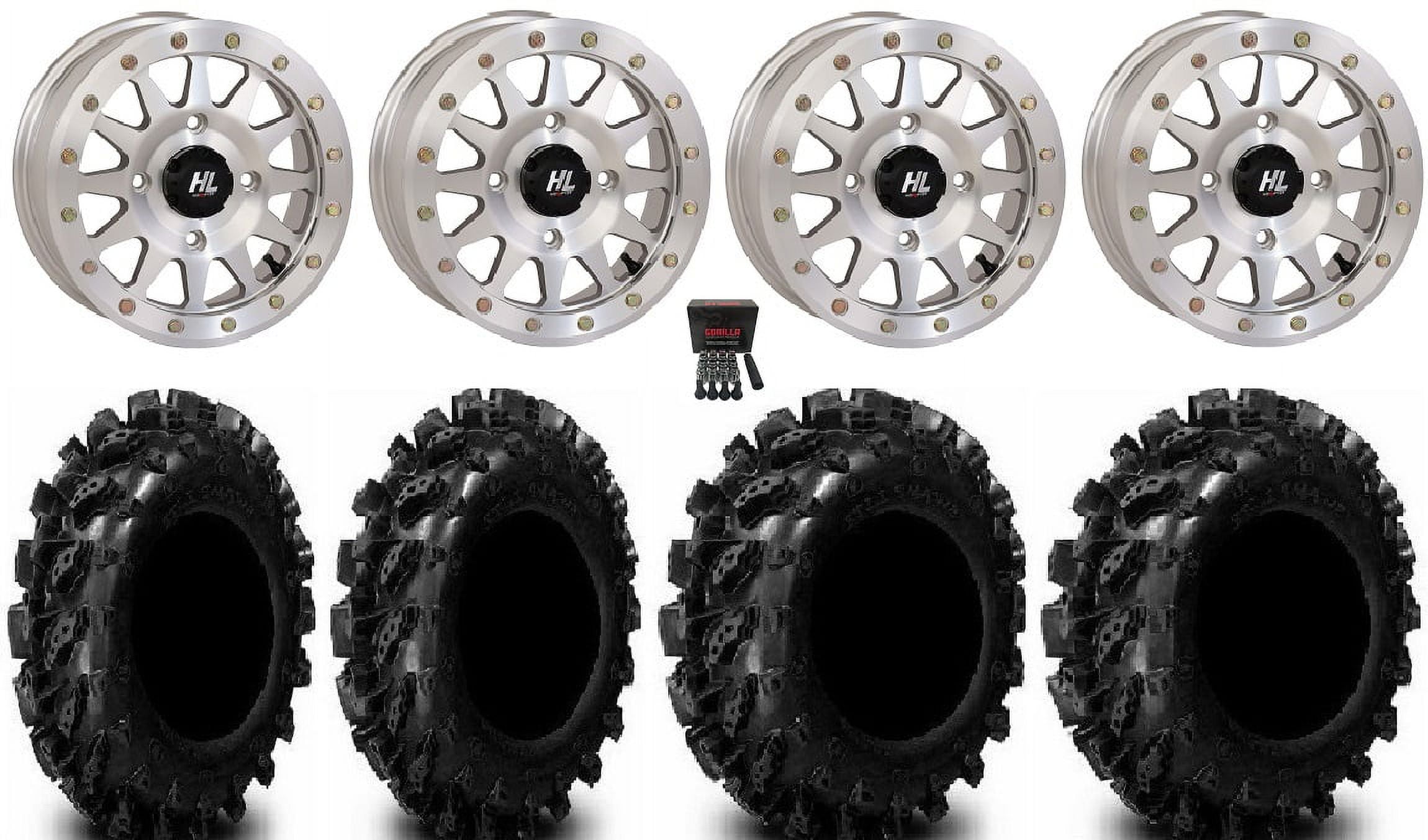 High Lifter HLA1 Bdlk 14" Wheels Mh 28" Swamp Lite Tires Can-Am ...
