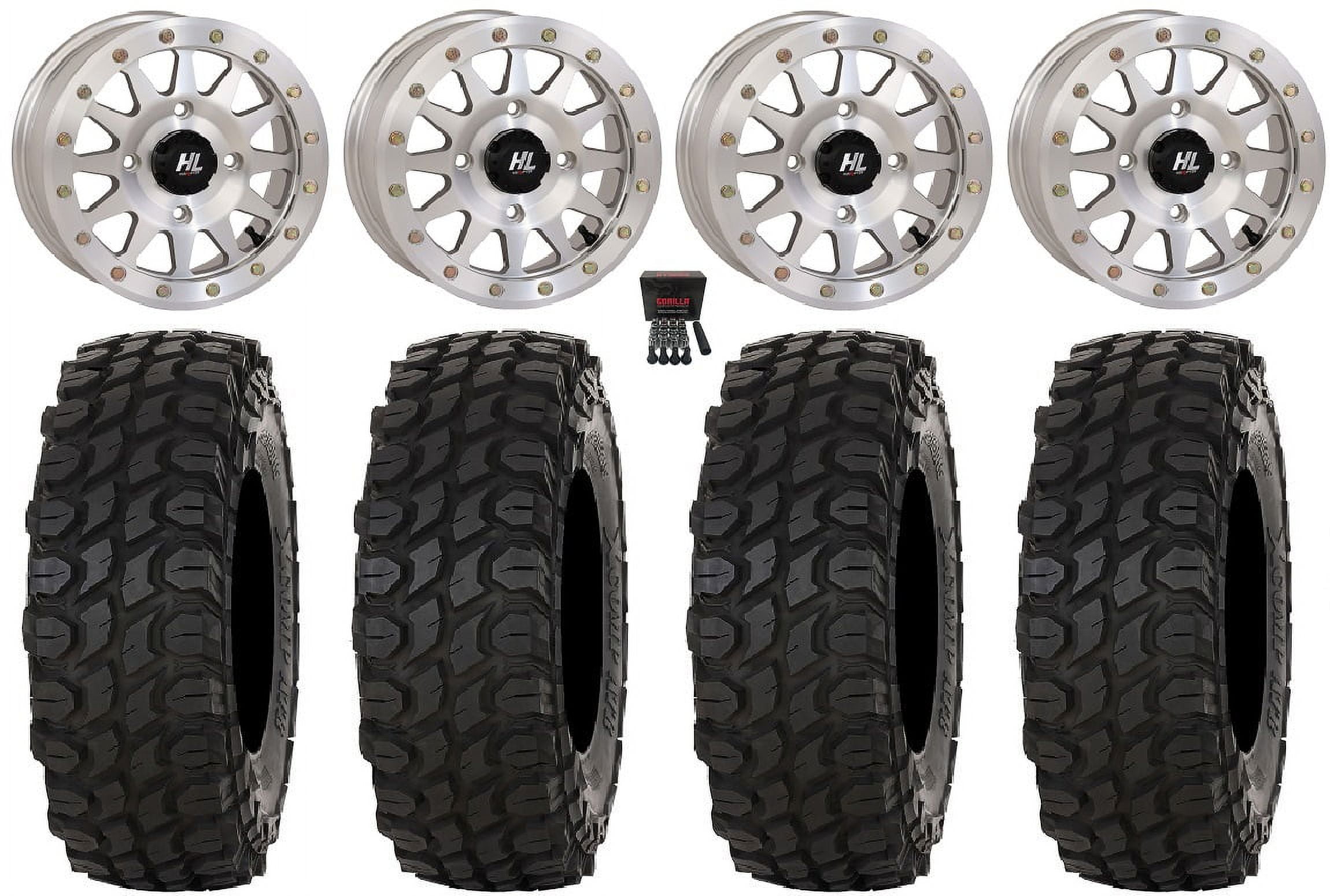 High Lifter HLA1 Bdlk 14" Wheels Mh 28" XComp ATR Tires Sportsman RZR ...