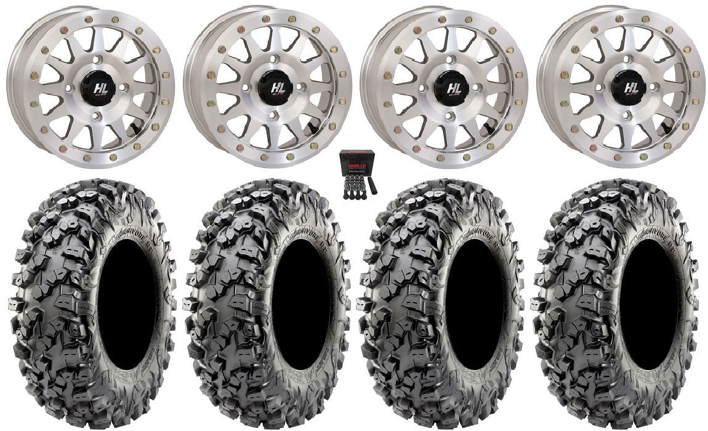 High Lifter HLA1 Bdlk 14" Wheels Mh 30" Carnivore R/T Tires Kawasaki ...