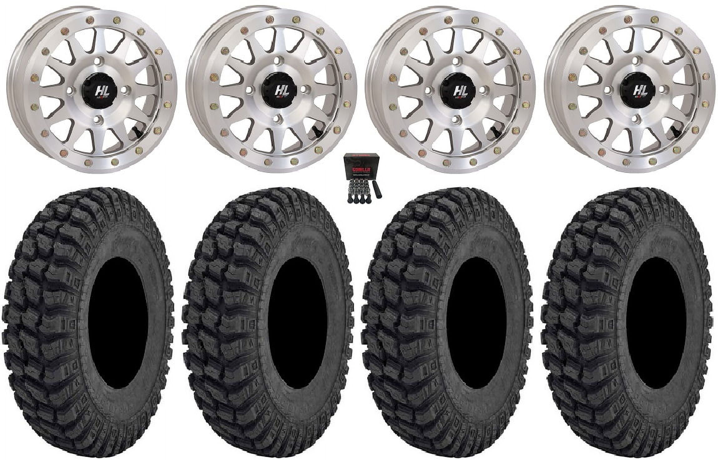 High Lifter HLA1 Bdlk 14" Wheels Mh 32" Warrior AT Tires Sportsman RZR ...