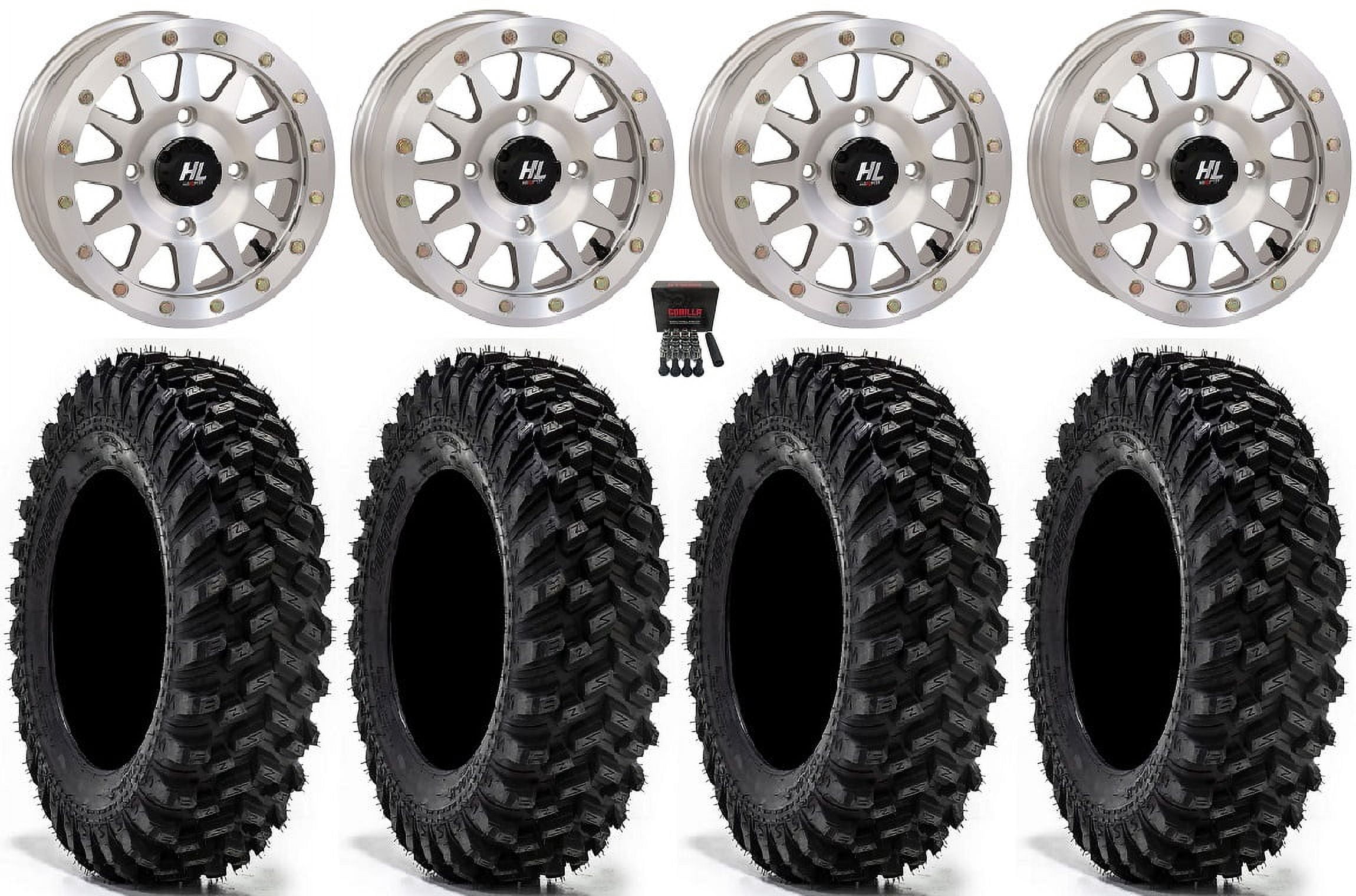 High Lifter HLA1 Bdlk 14" Wheels Mh 34" Warrior XT Tires Can-Am ...