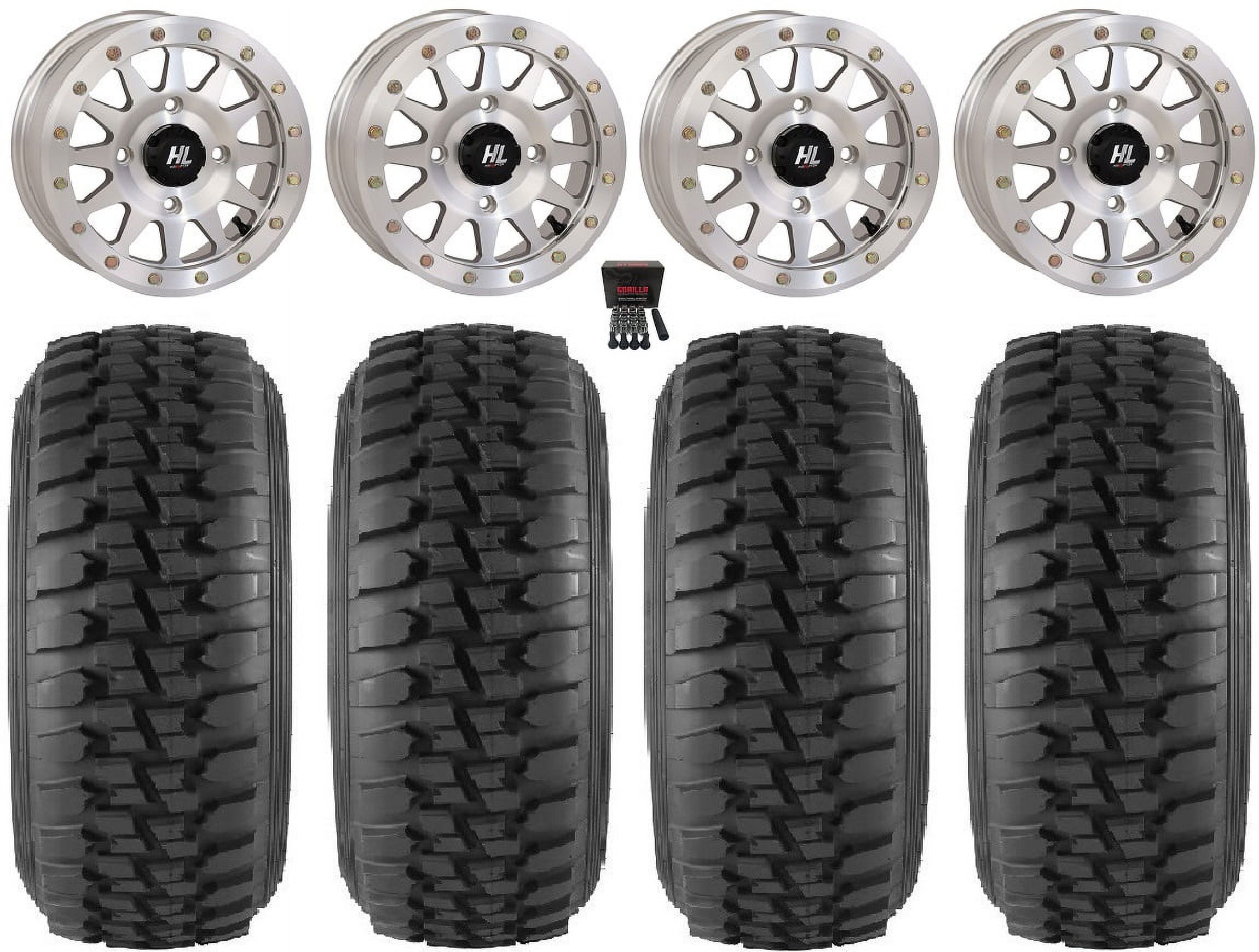 High Lifter HLA1 Bdlk 15" Wheels Mh 32" DS Soft Tires Can-Am Maverick ...
